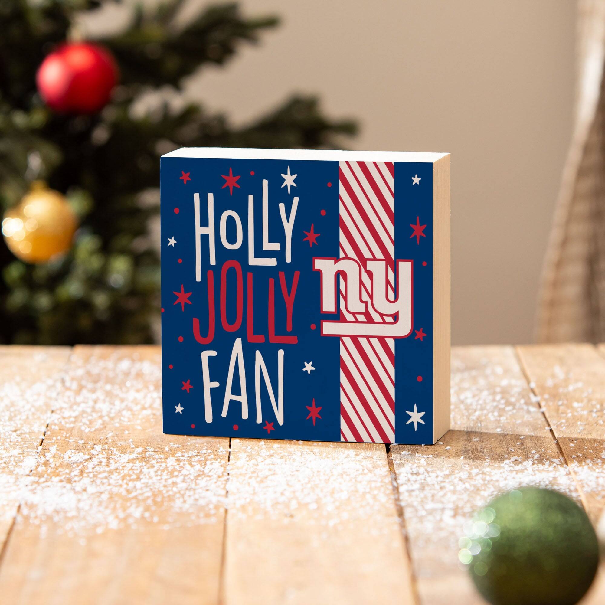 Evergreen Enterprises New York Giants 6" Holiday Wood Plock Shelf Sign ...