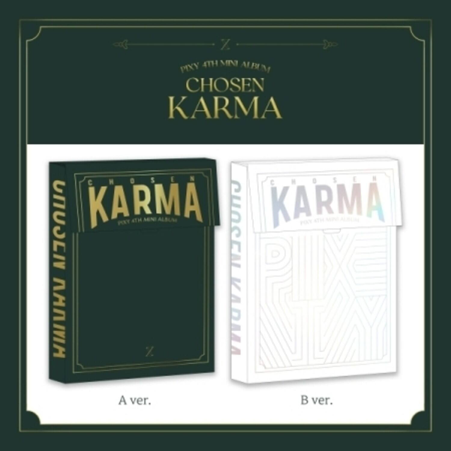 Pixy Chosen Karma Random Cover incl. 62pg Photobook, Lyrics Paper, 2 ...