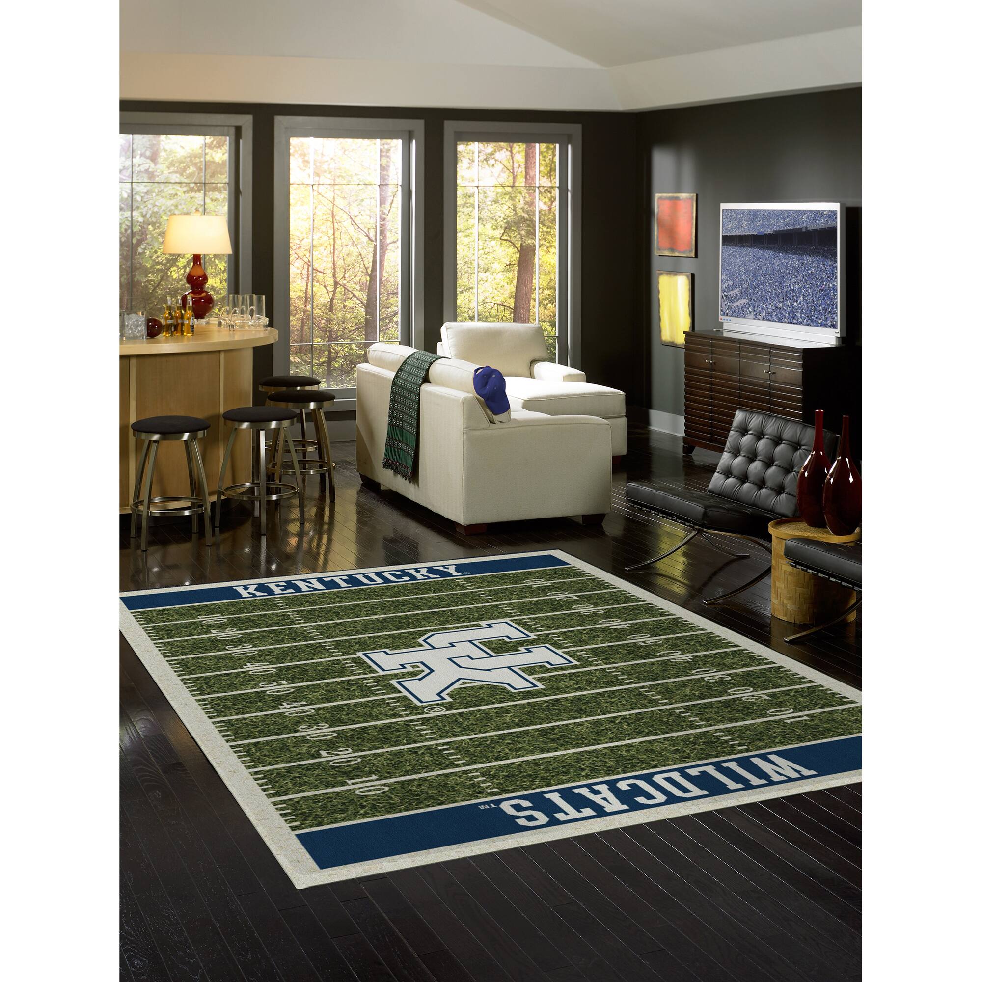 Imperial Kentucky Wildcats 7'8'' x 10'9'' Home Field Rug Black 4299541 ...