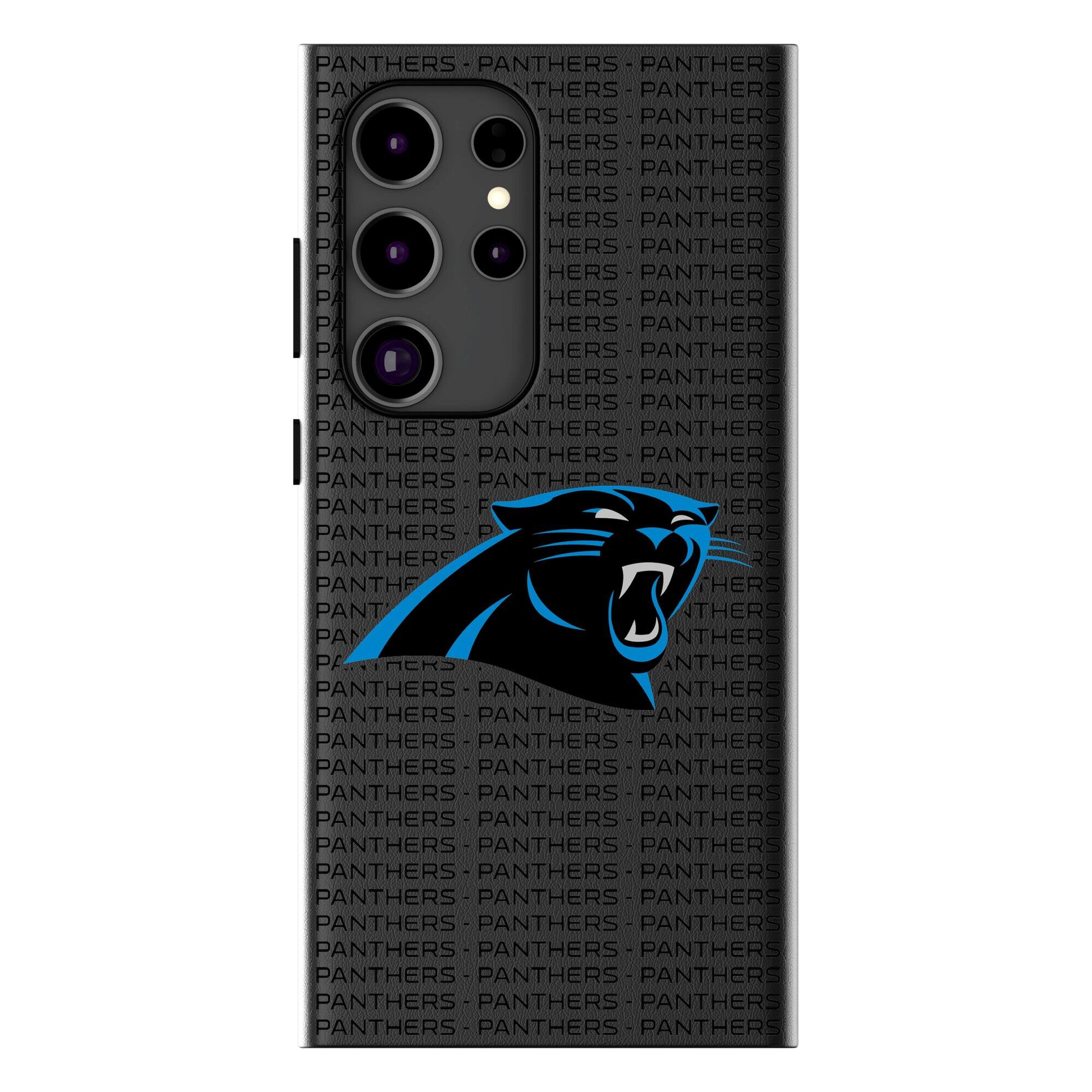 Keyscaper NFL Carolina Panthers Text Backdrop Galaxy Magnetic Bump Case ...