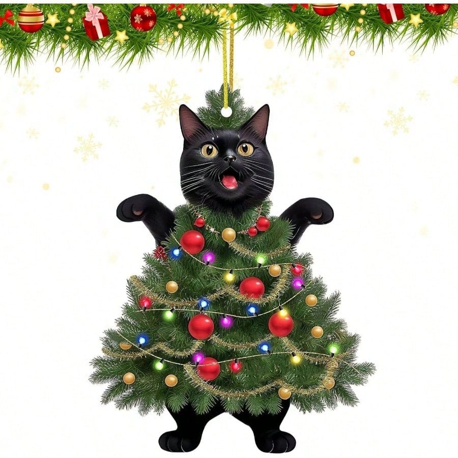 Live At Space - Ornaments Christmas Decorations Cute Screaming Tree ...