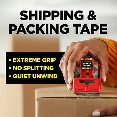 Scotch Box Lock Heavy Duty Packing Tape with Dispenser, 1.88" x 22.2 ...