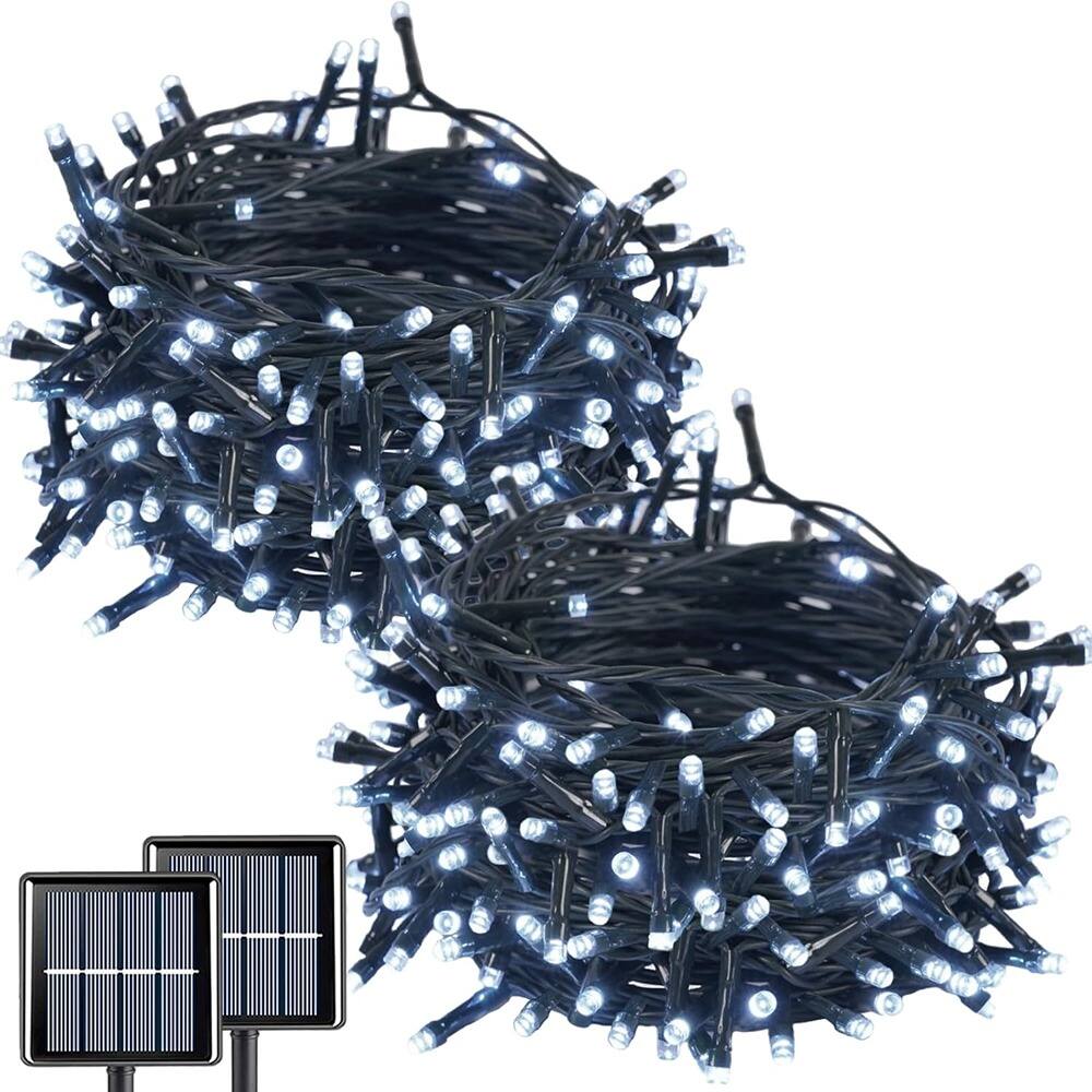 RTMB Two sets of solar string lights, each measuring 66 feet and ...