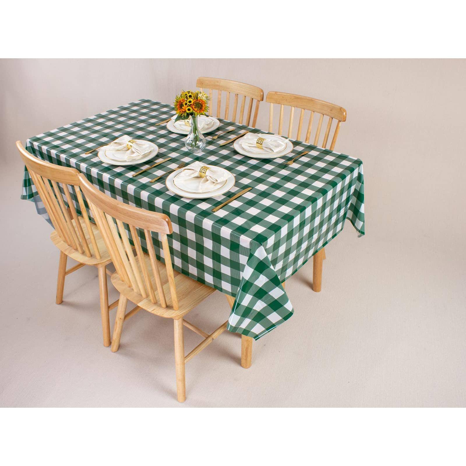 Dapper Styles 3 Packs And Checkered Tablecloths 54 X Disposable Plastic ...