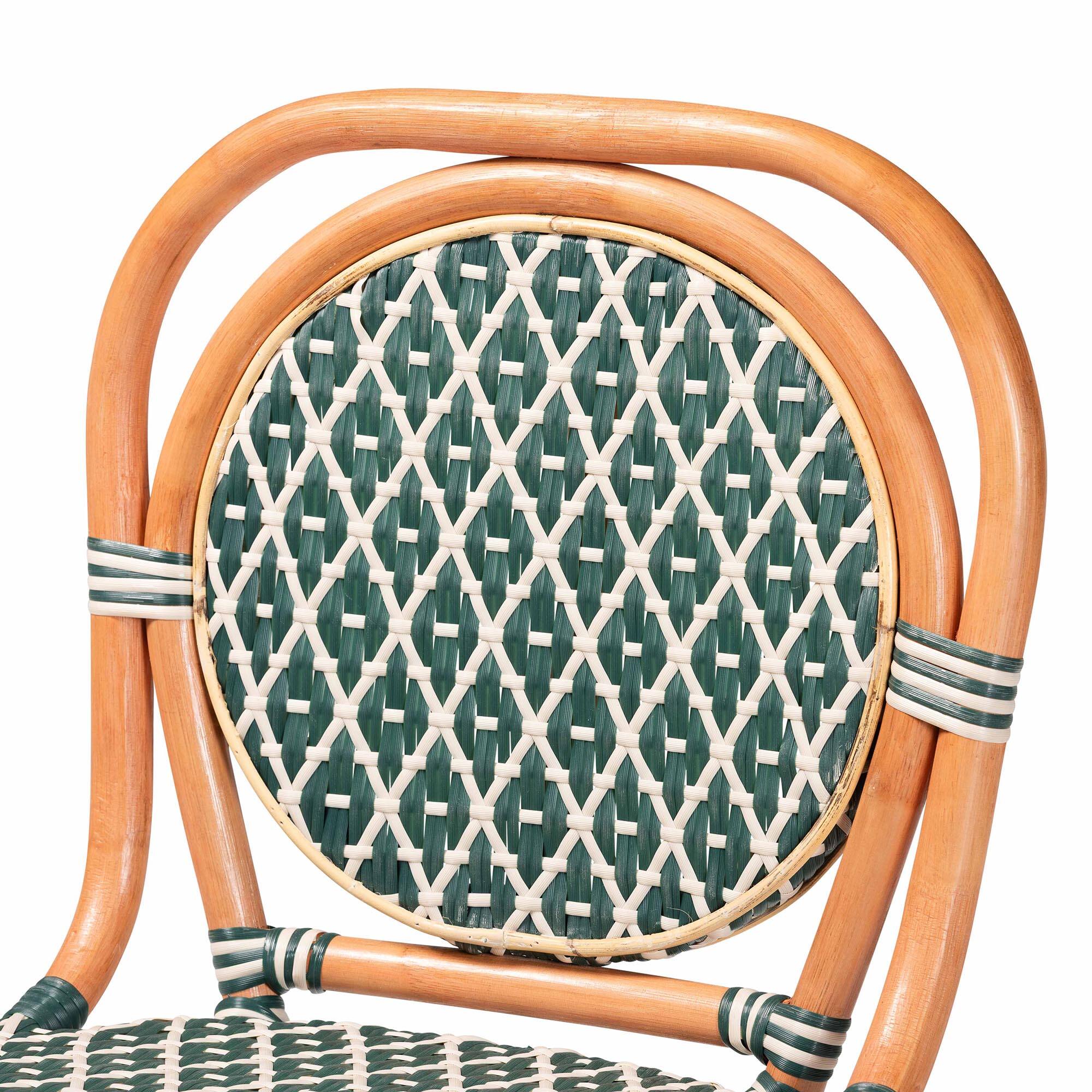 bali & pari Mattie Rattan Bistro Counter Stool Handwoven Accent Seating ...