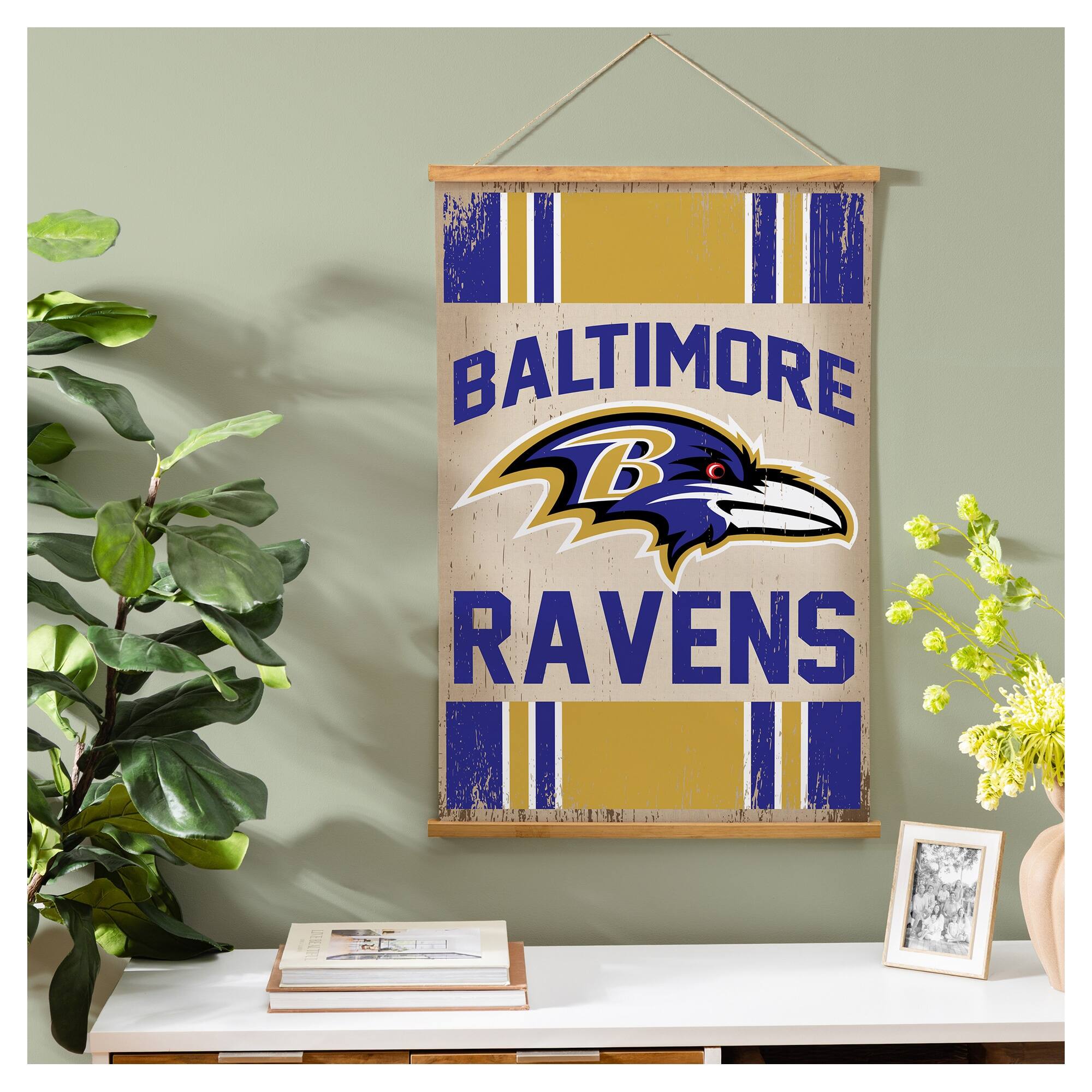 Evergreen Enterprises Baltimore Ravens 24" x 36" Antique Style Canvas ...
