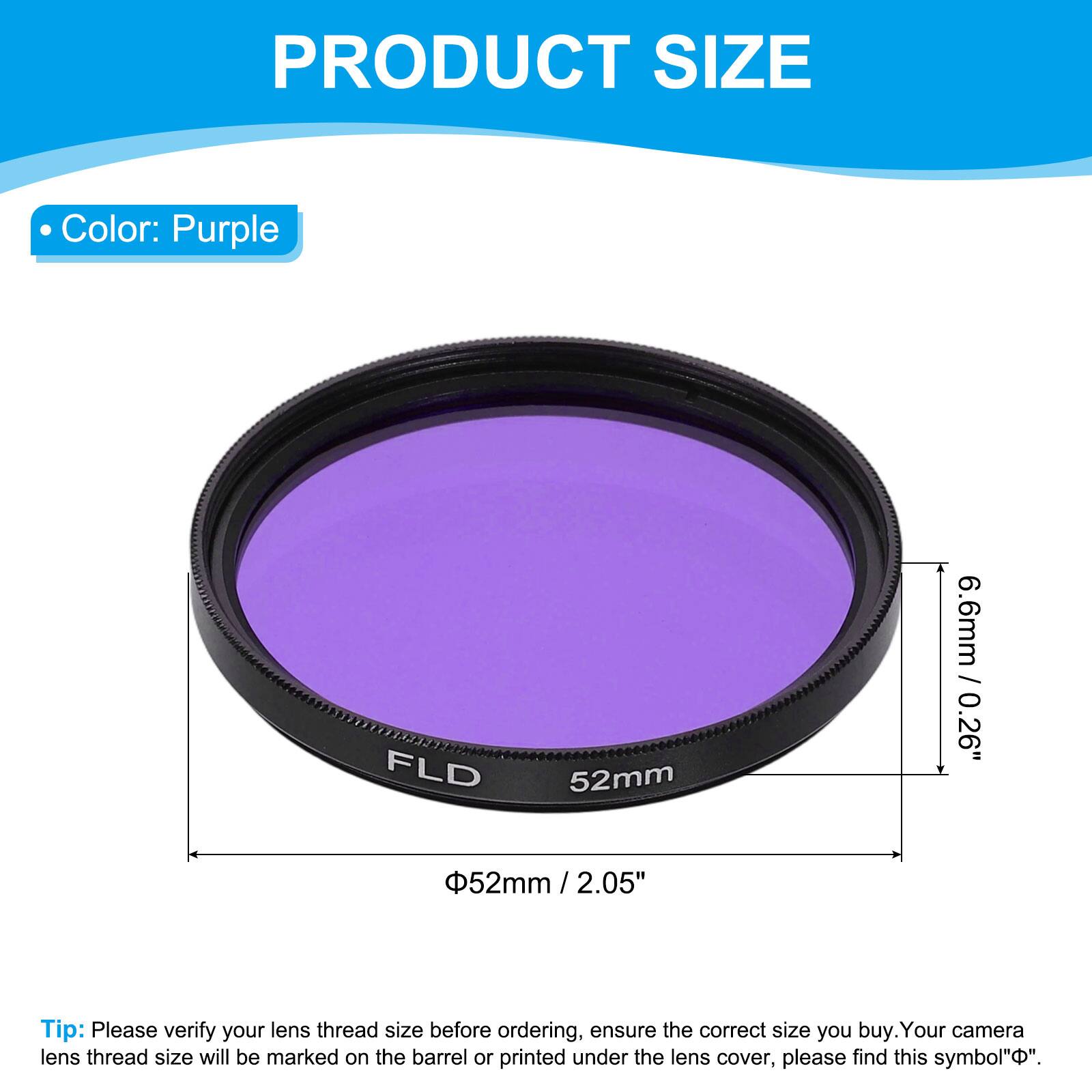 Unique Bargains 52mm FLD Fluorescent Filter, Scratch Optical Resin ...