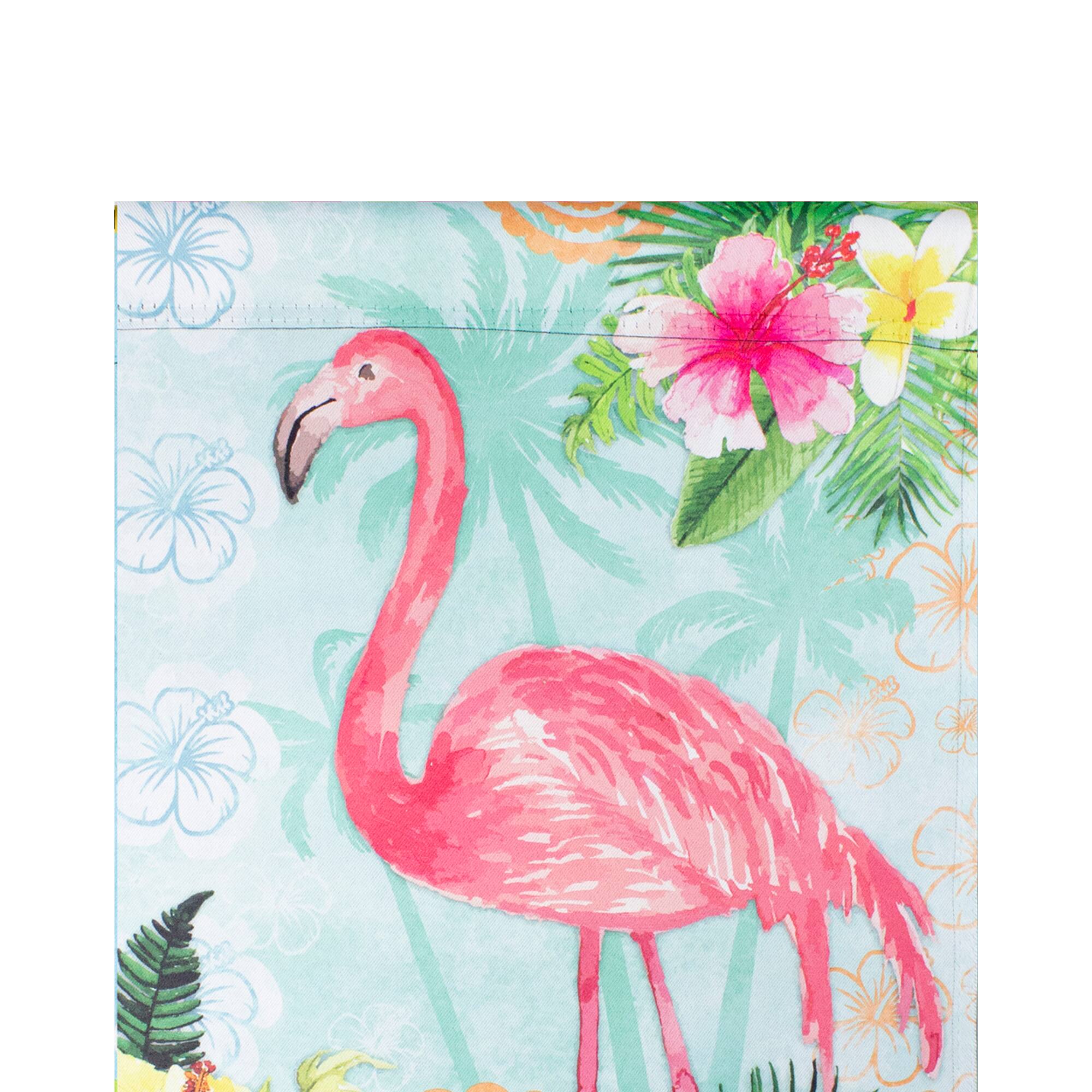 Northlight Tropical Flamingo Spring Outdoor House Flag 28" x 40" Pink ...