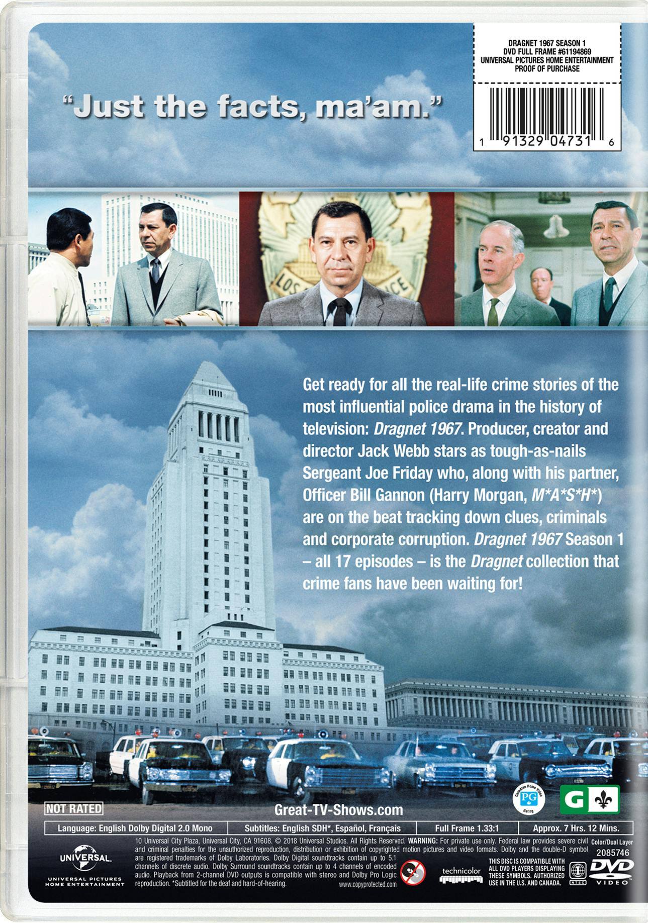 Dragnet: Season 1 (DVD New Box Art) [DVD] [Standard] - Best Buy