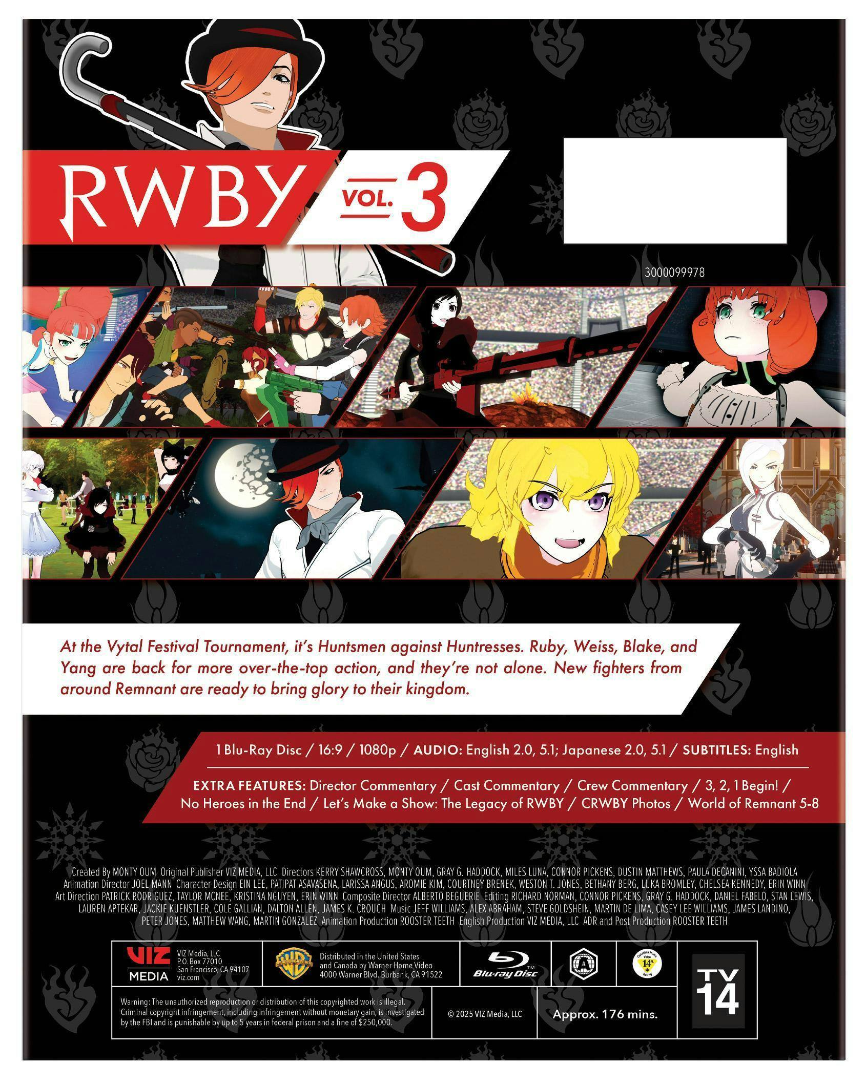 RWBY Volume 3 BLU RAY [Standard] - Best Buy