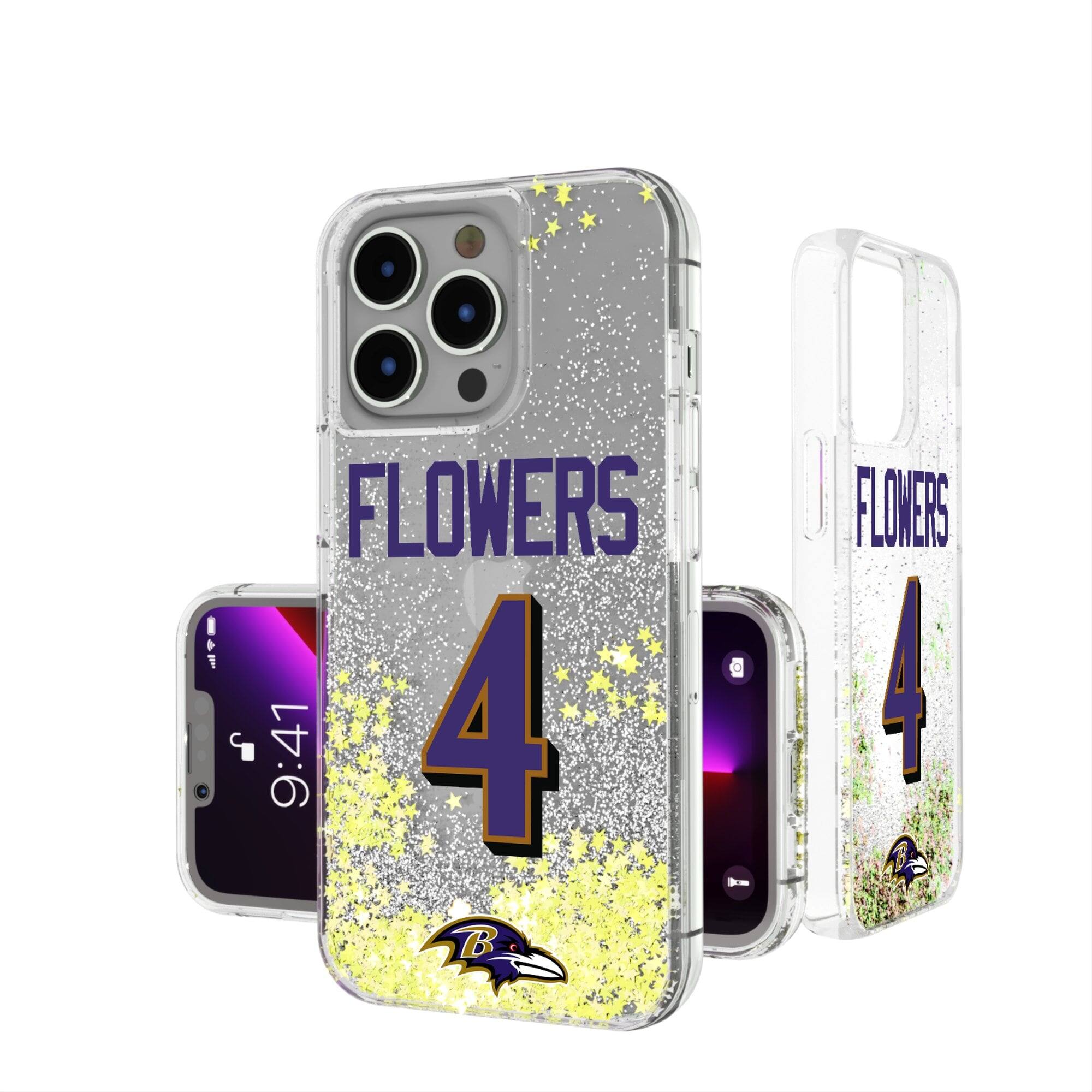 Keyscaper NFL Zay Flowers Baltimore Ravens iPhone Glitter Phone Case 16 ...