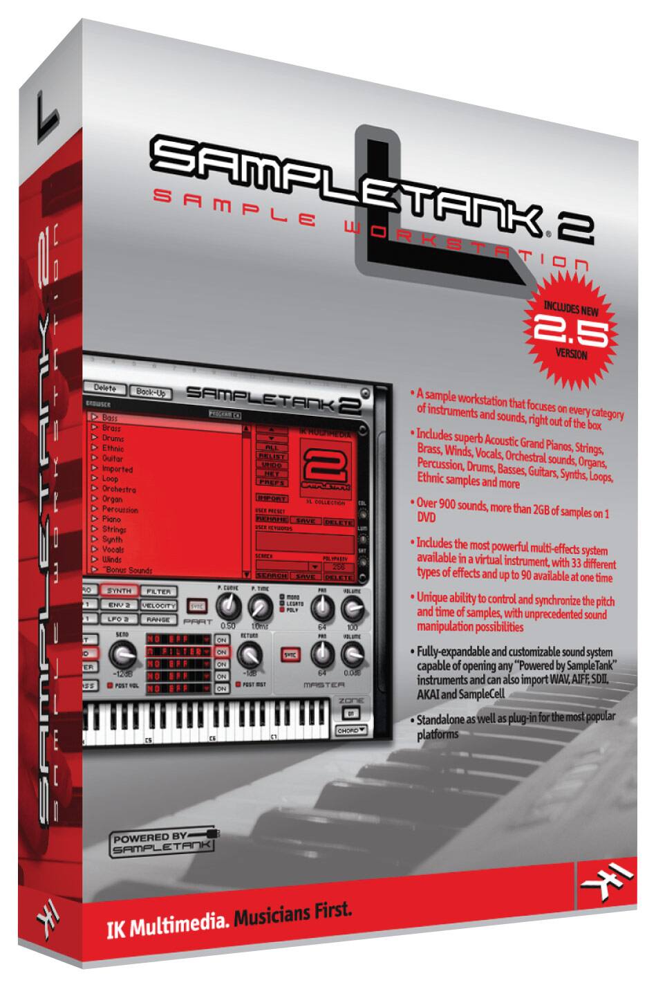 IK Multimedia SampleTank 2.5 L Software Windows, Mac OS SampleTank 2.5 ...