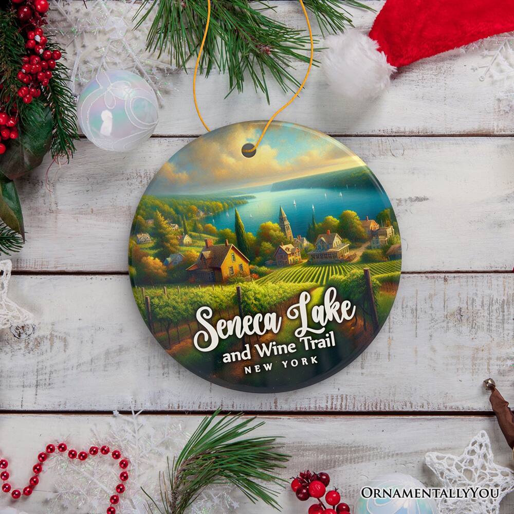 OrnamentallyYou Charming Scenery of Finger Lakes New York Ornament ...