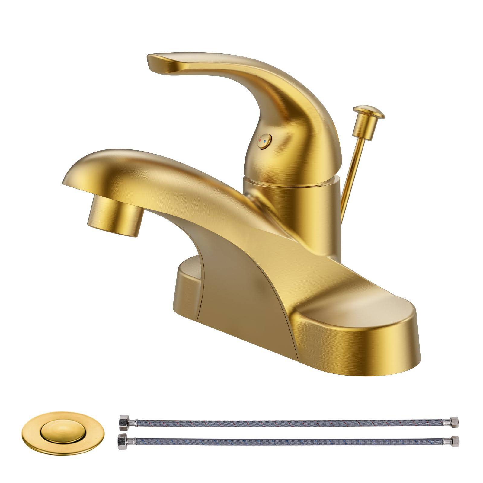 Paradigms Interiors Bathroom Faucet Single Handle For Sink Brushed ...