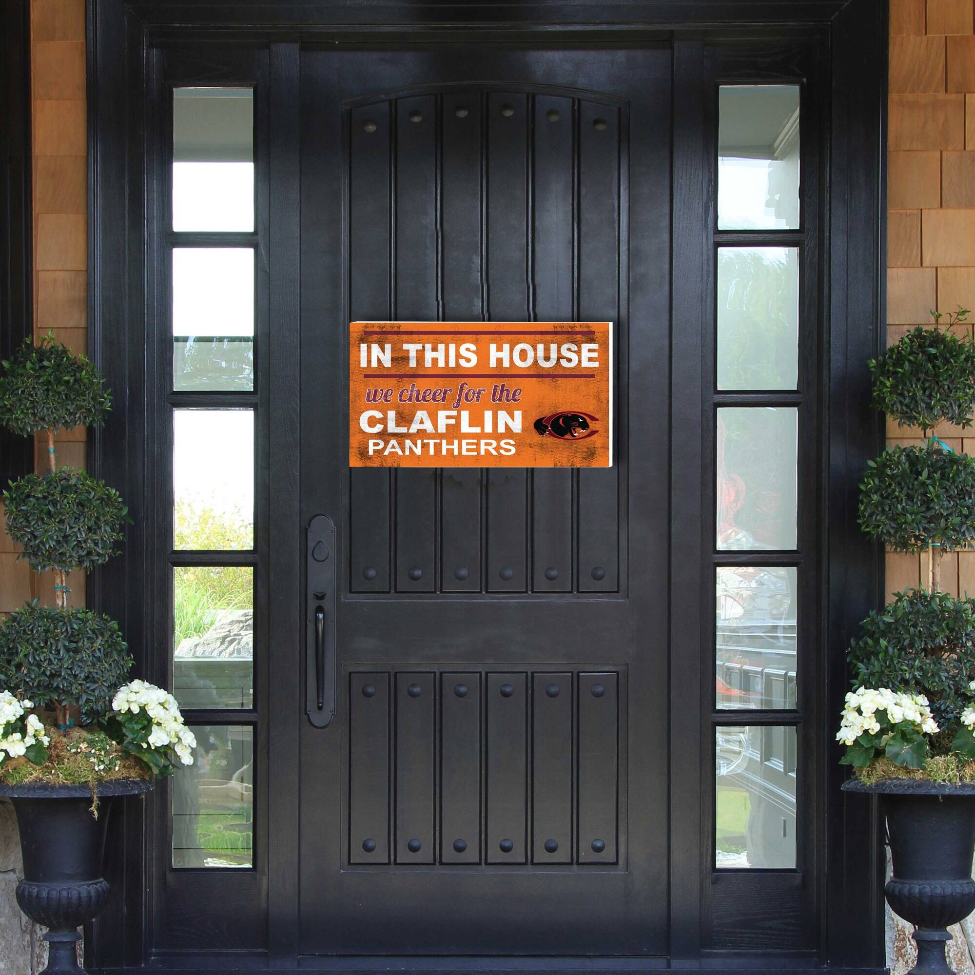 Jardine Claflin Panthers 11" x 20" Indoor/Outdoor In This House Sign ...