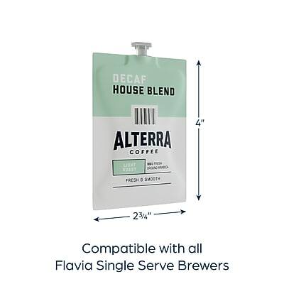 Alterra House Blend Decaf Coffee Flavia Freshpacks, Light Roast, 100/Carton (MDRA187) MDRA187 ...