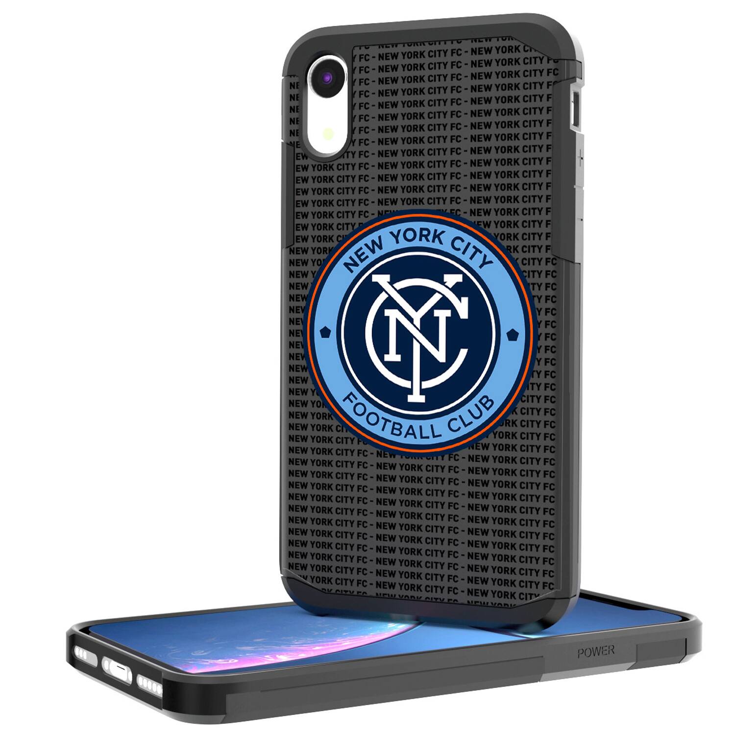 Keyscaper MLS New York City FC iPhone Text Backdrop Rugged Case 15 Pro ...