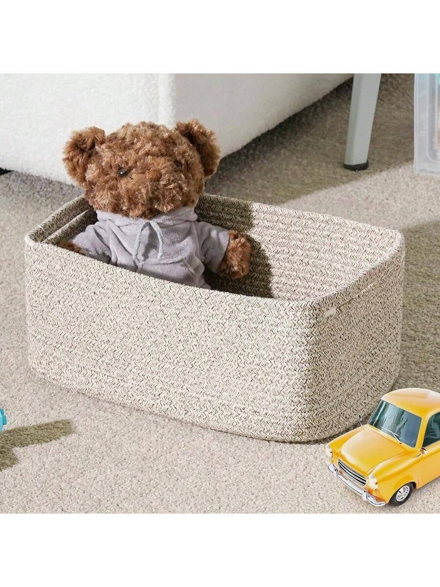 Live At Space 3 Pack Small Storage Baskets Organizing Woven Shelf ...