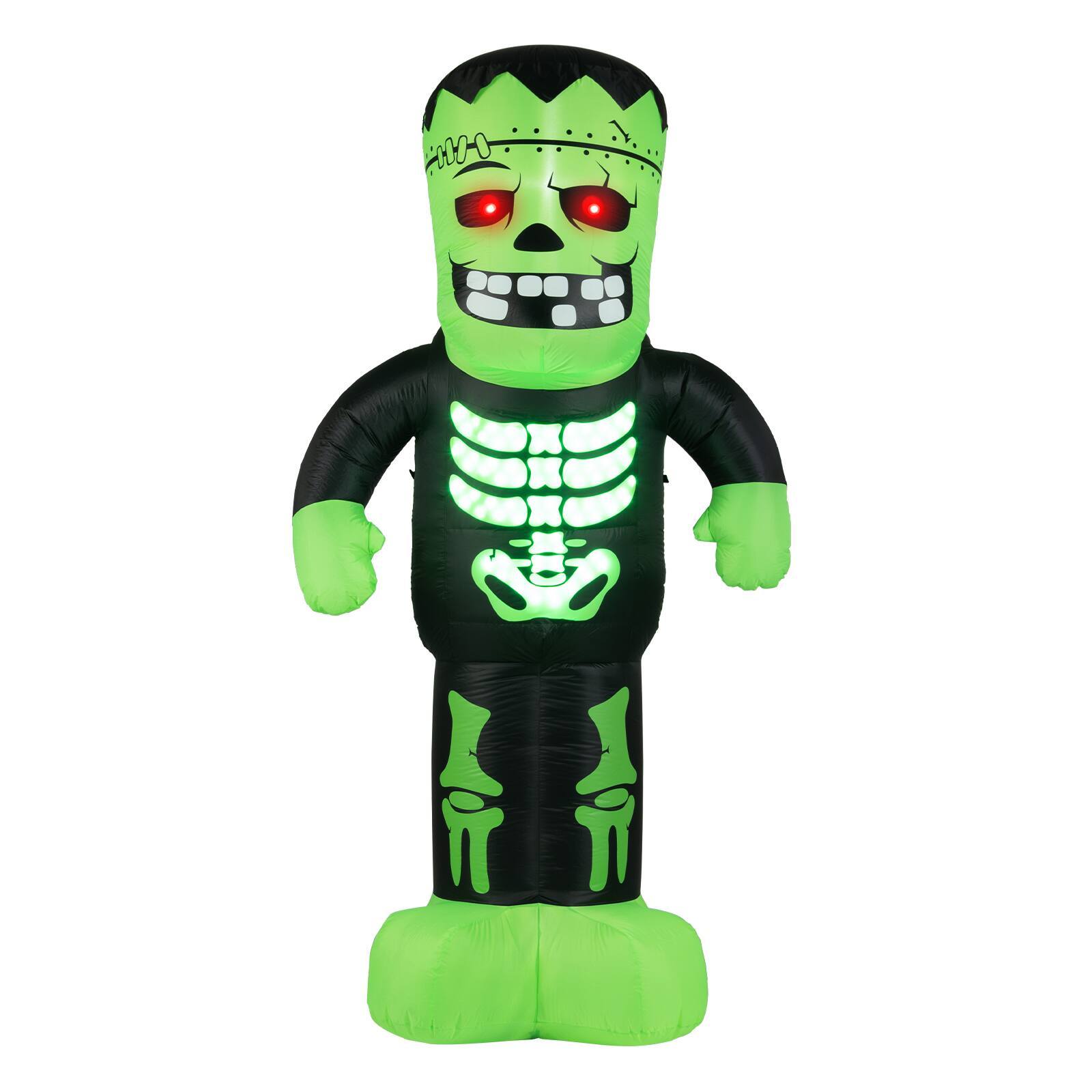 Gymax 8.4 Ft Tall Inflatable Halloween Decoration LED lit Inflatable ...