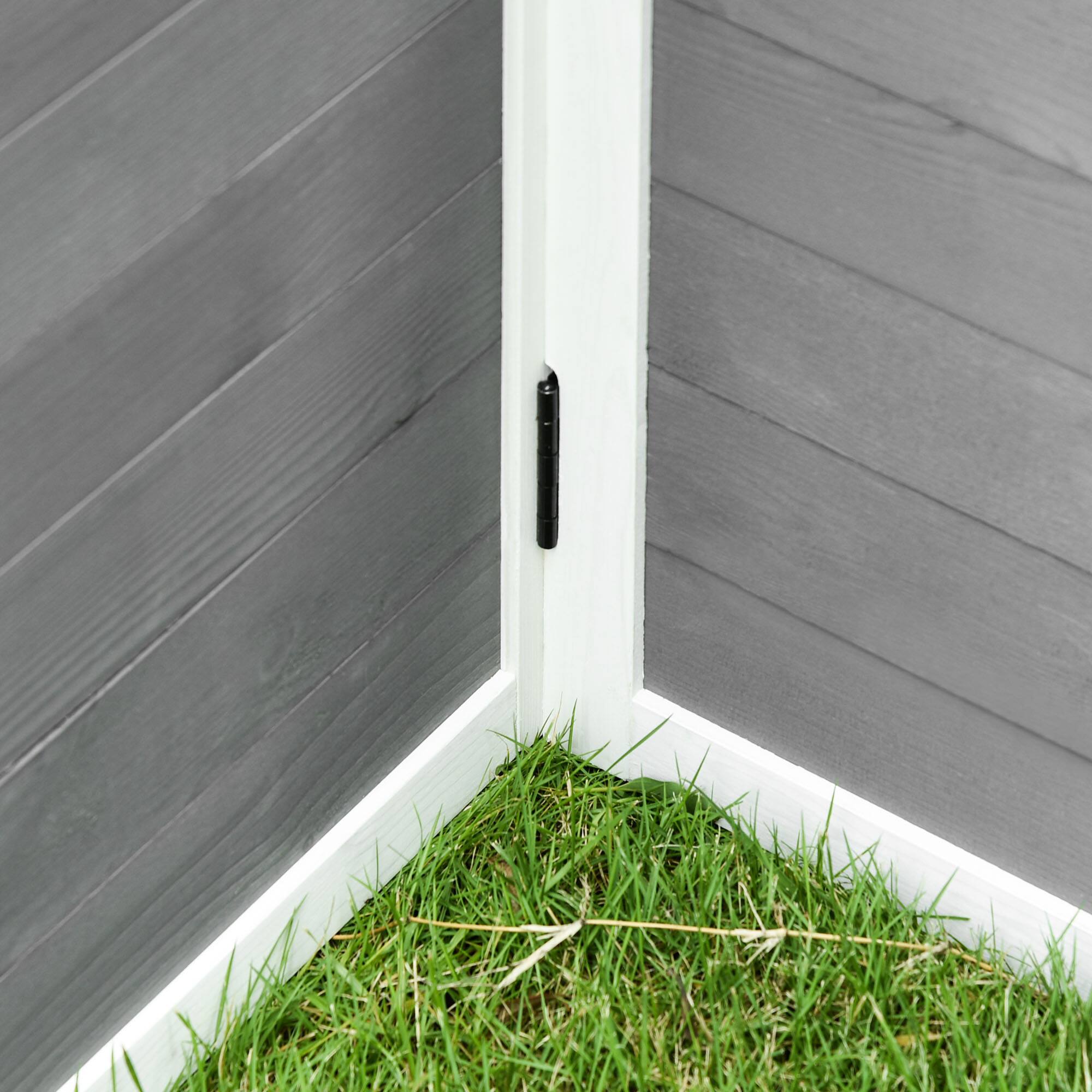 Pawhut Wooden Rabbit Hutch Chicken Coop with Run, Outdoor Bunny Guinea ...