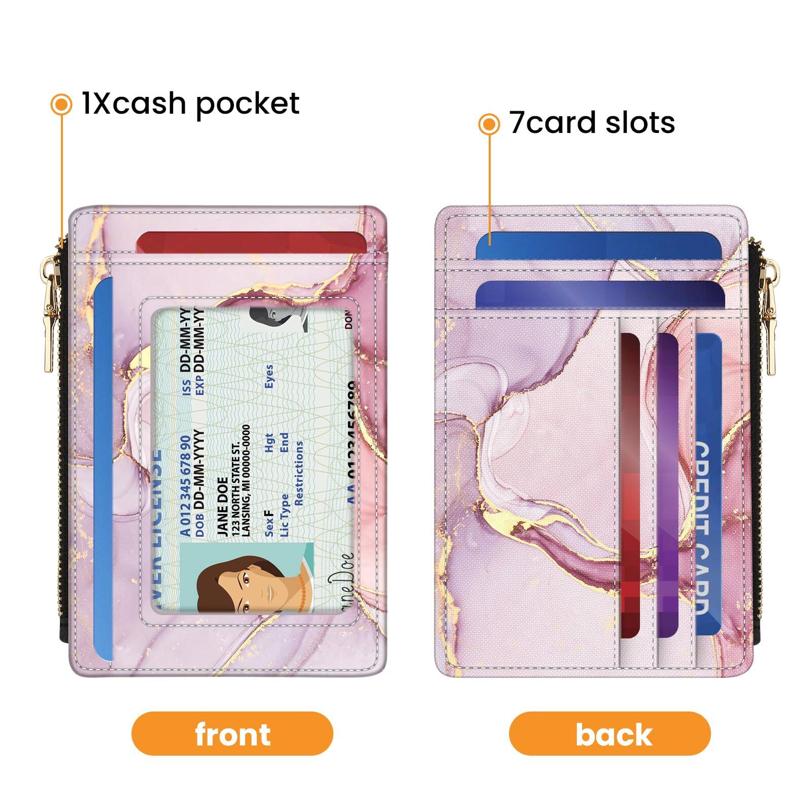 Jadie Link Small Wallet Women Rfid Thin Ladies Credit Card Holder ...