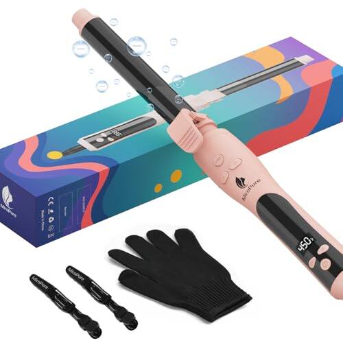 DORLUKFU Automatic Curling Iron, 1 Inch Ionic Hair Curler, Self ...