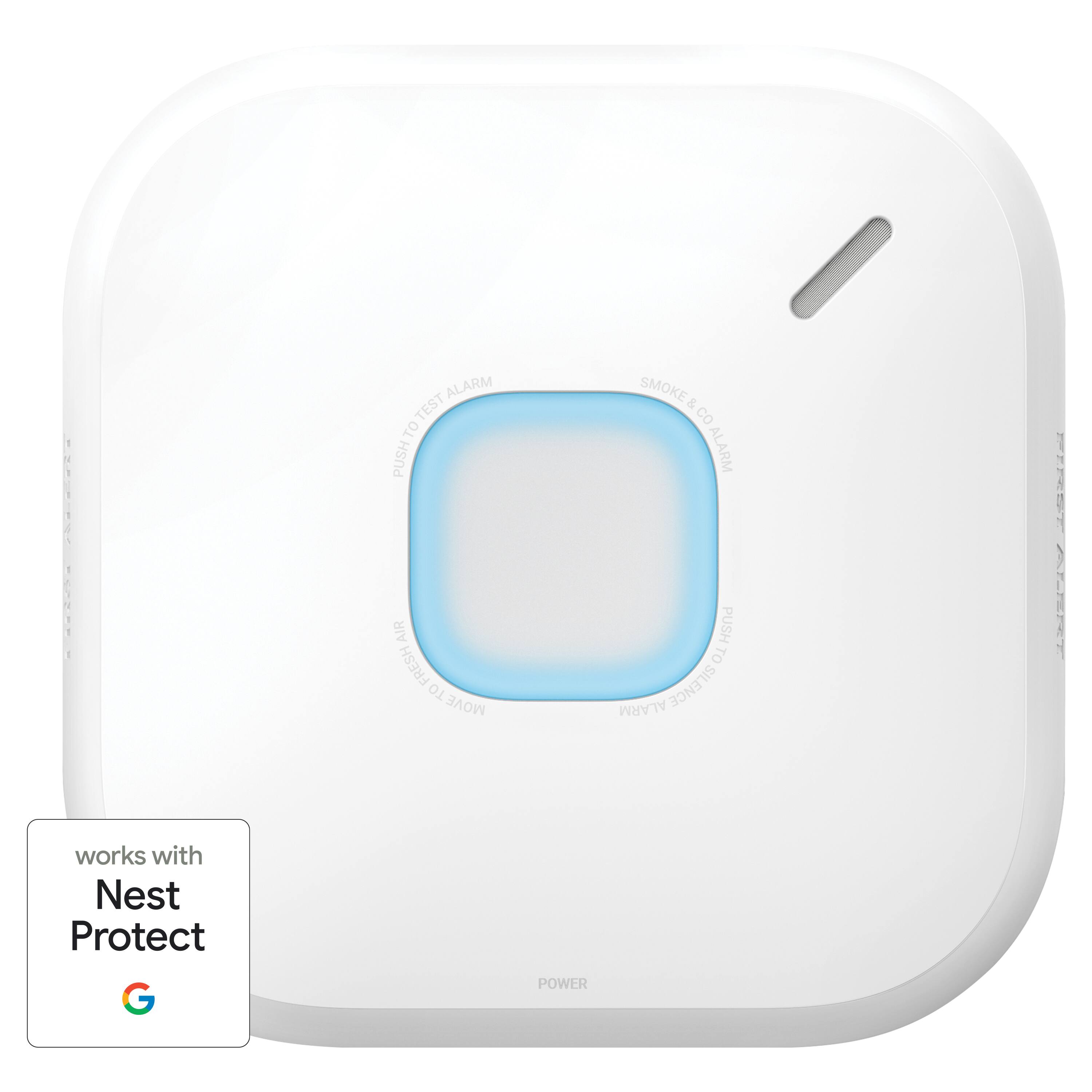 First Alert Smoke and Carbon Monoxide Detector Battery Powered White ...