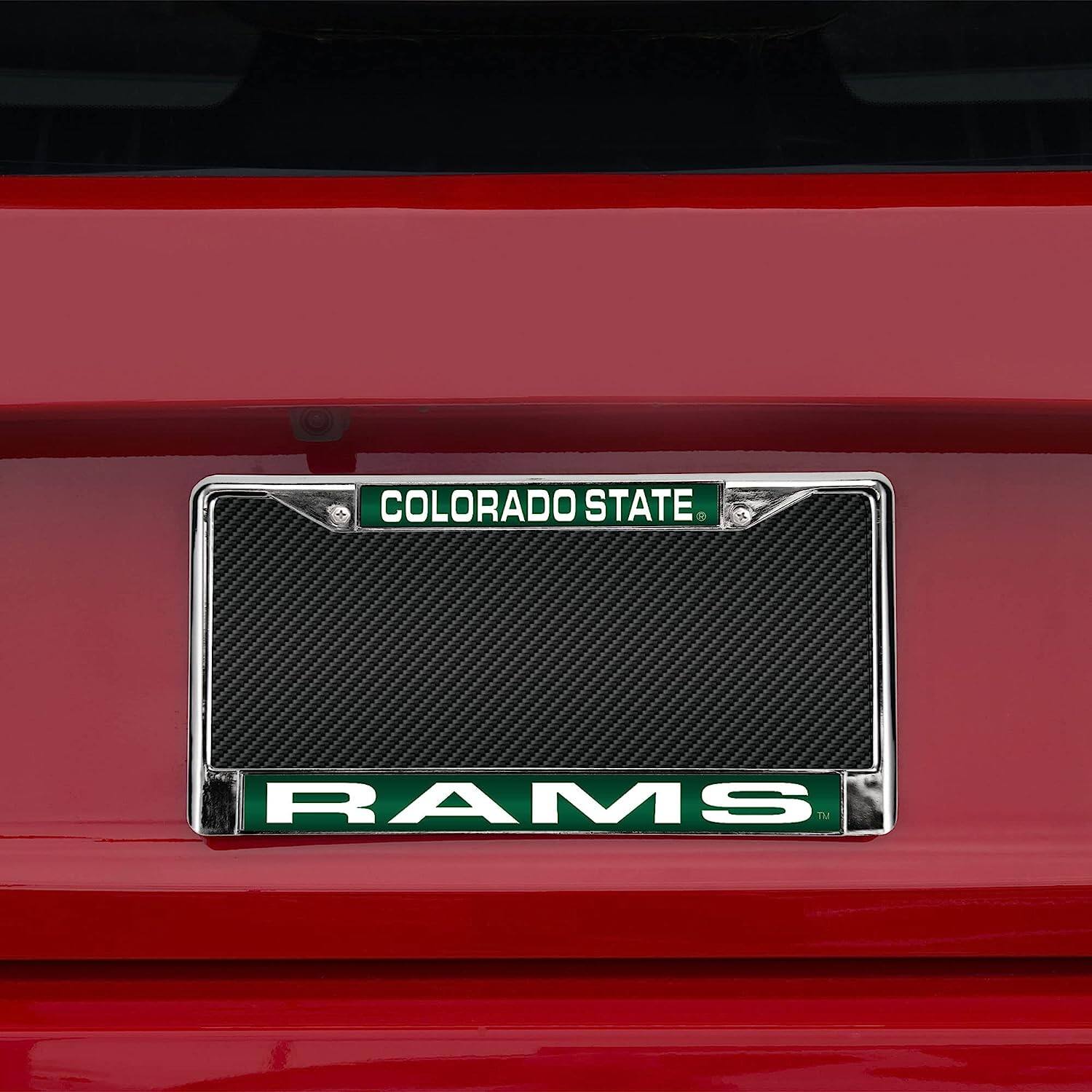 Rico Industries Colorado State Rams Chrome Metal Laser Cut License ...