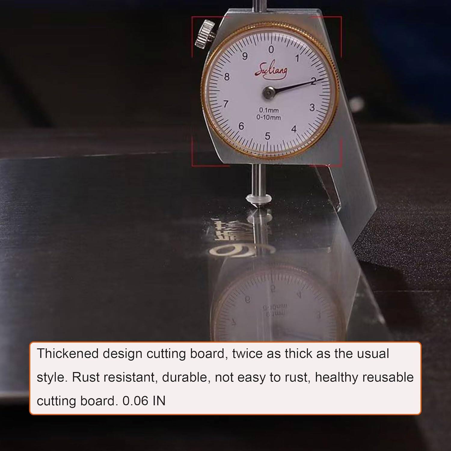 PARKER SLATER Titanium Cutting Board – Pure, Thickened, Double Sided ...