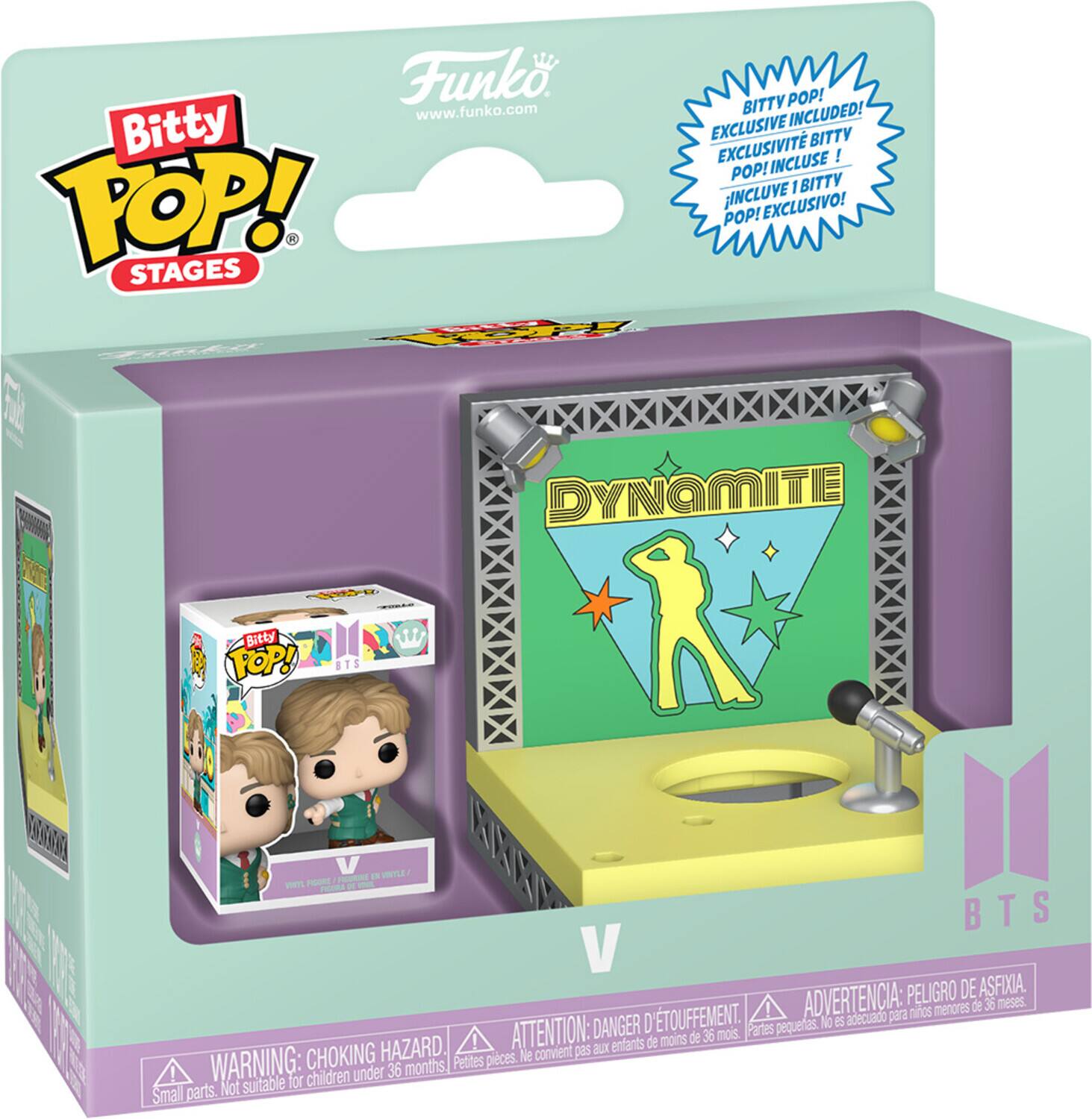 BTS Funko Bitty Stages: BTS Dynamite V COLLECTIBLES Multicolor ...