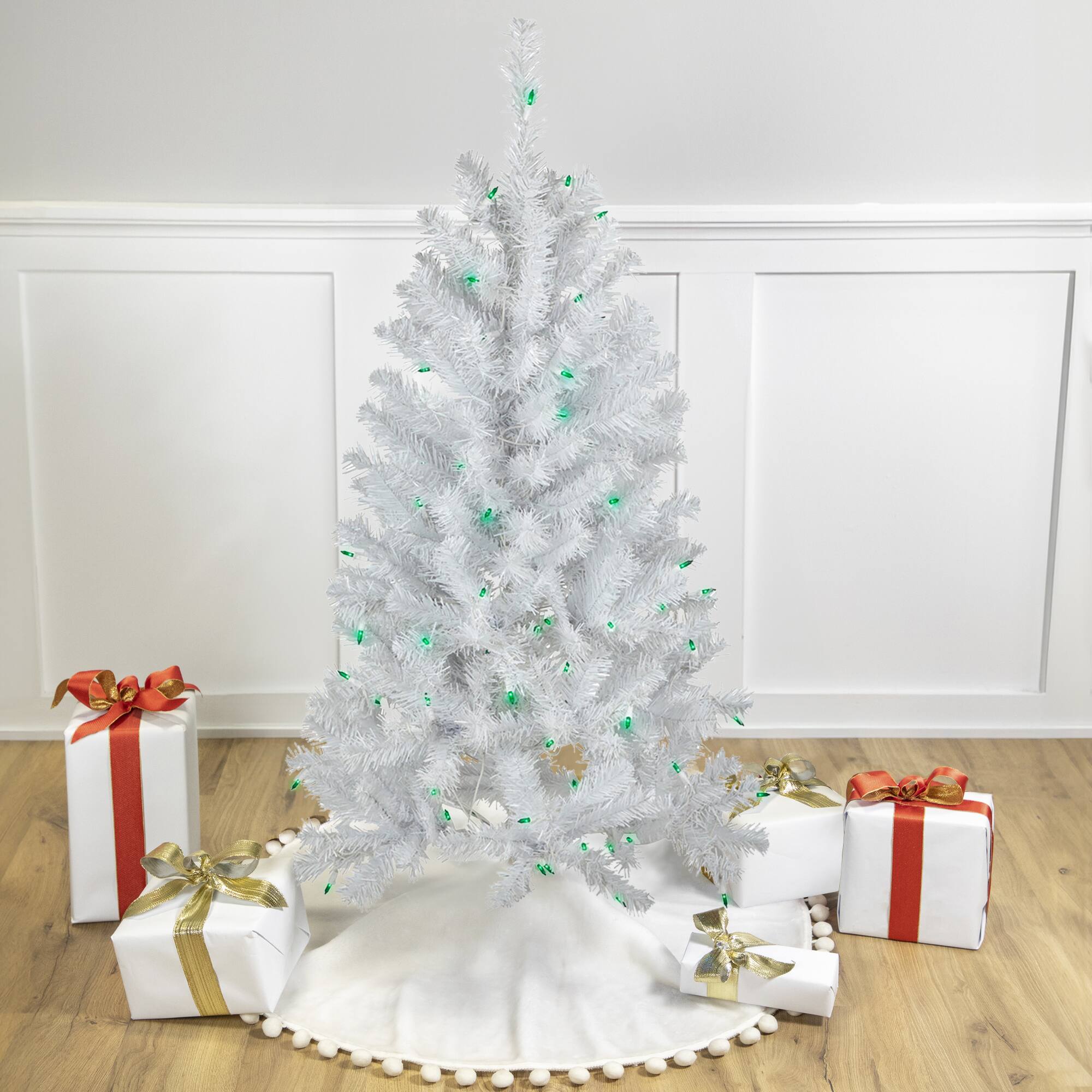 pre-lit 4 foot berkshire artificial christmas tree - Best Buy