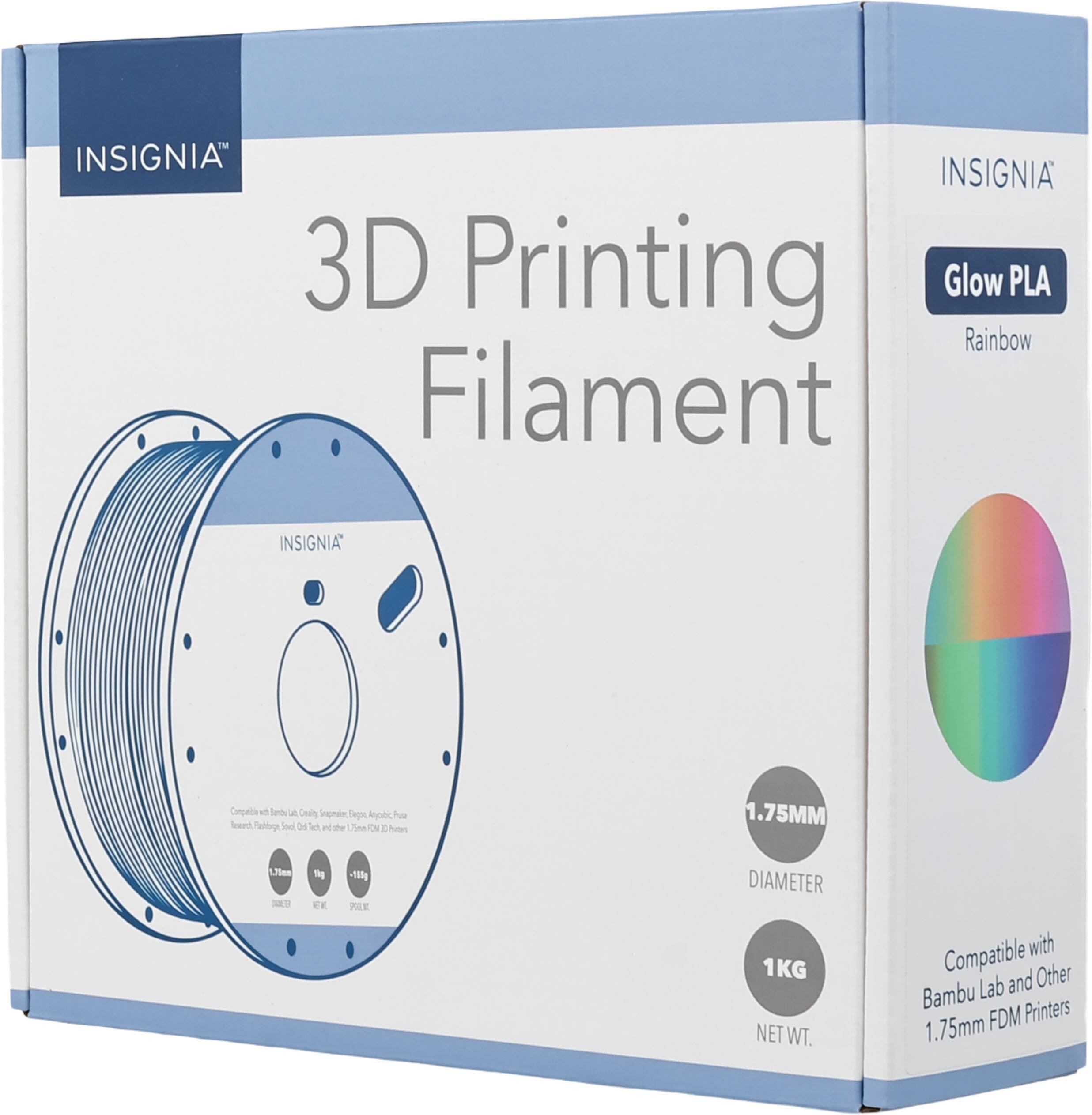 Insignia™ PLA Glow 1.75mm Filament Glow Rainbow NS-3FSPPLAG2LR - Best Buy
