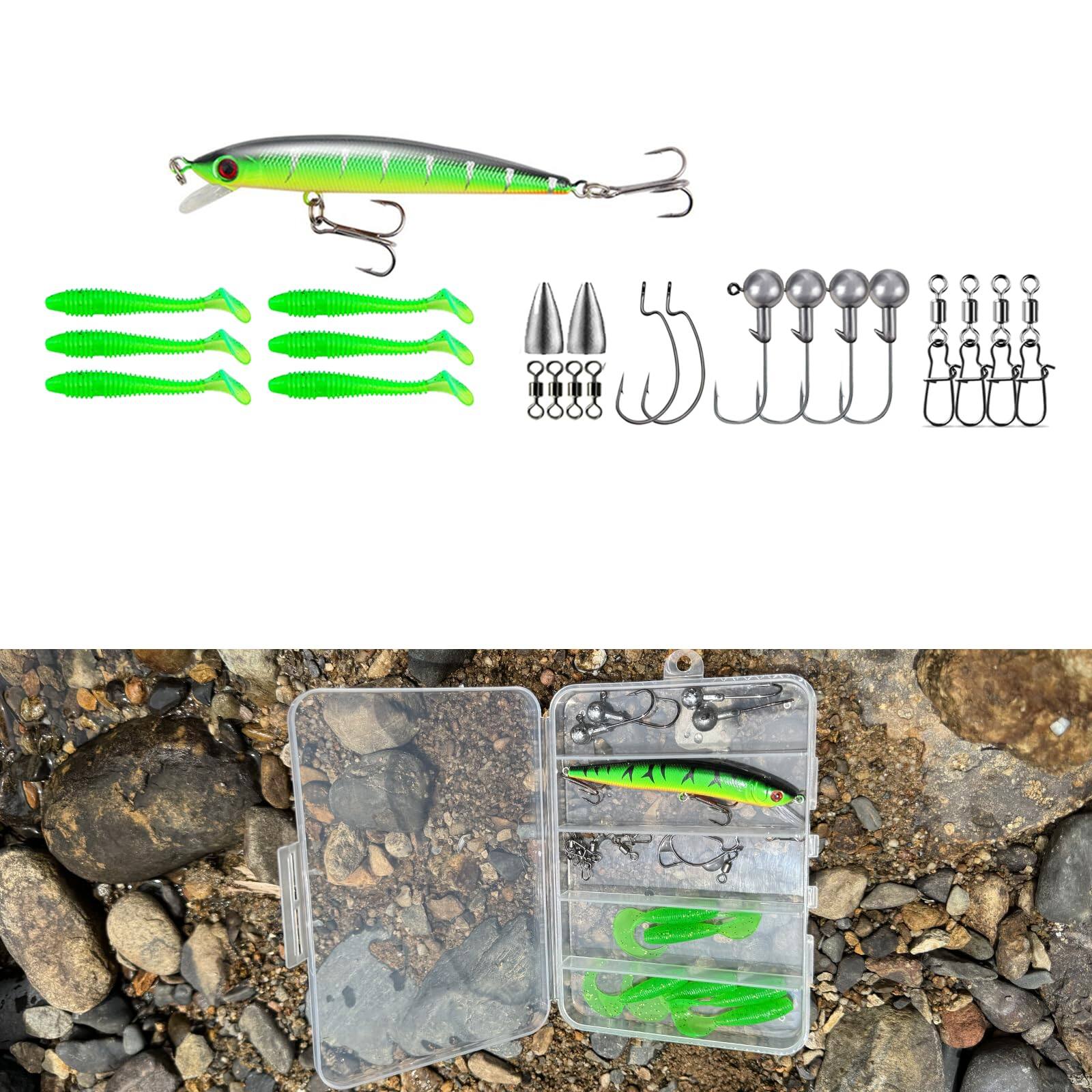 NICHOLAS KLEIN Fishing Pole Combo 6. Telescopic Rods Set Collapsible ...