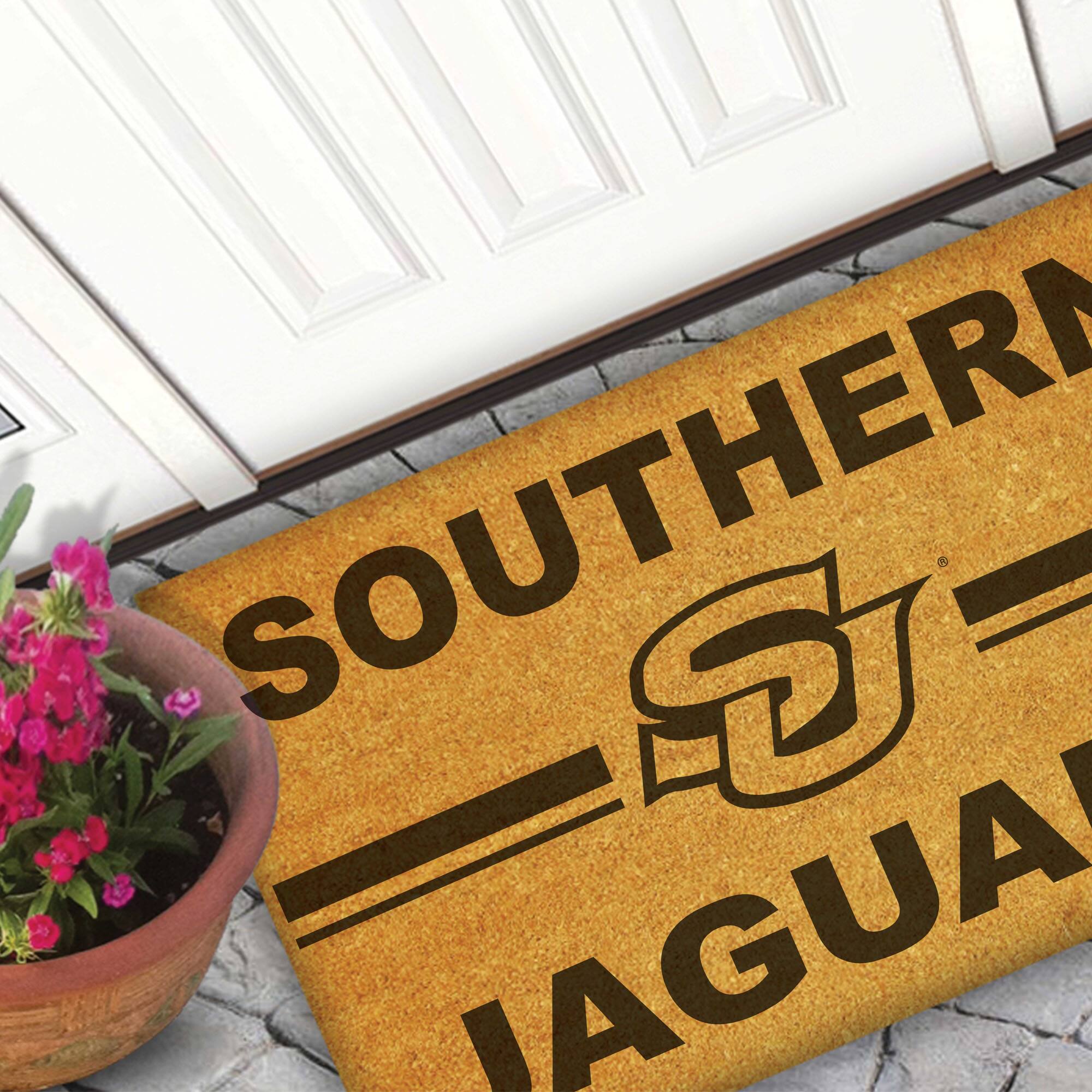 Jardine Southern University Jaguars 18" x 30" Team Logo Doormat Brown ...