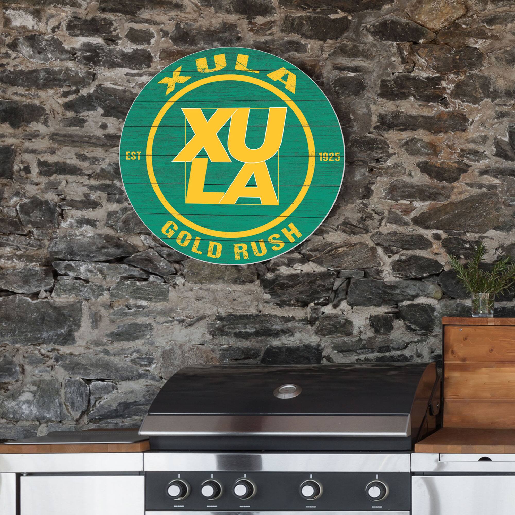 Jardine XULA 20'' x 20'' Indoor/Outdoor Circle Sign Gold 4446601 - Best Buy