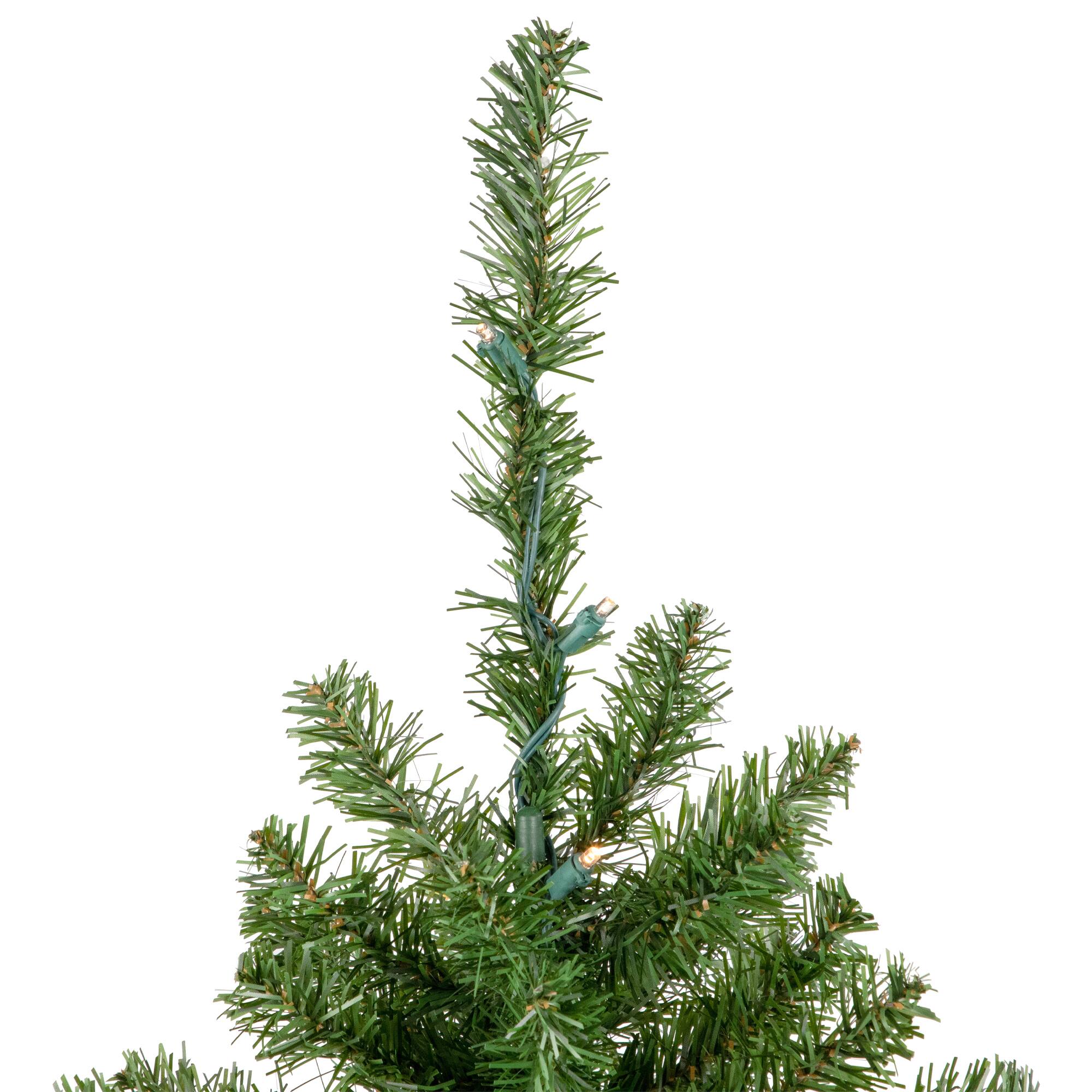 Northlight Pre Lit Canadian Pine Artificial Christmas Tree 3' Clear LED ...