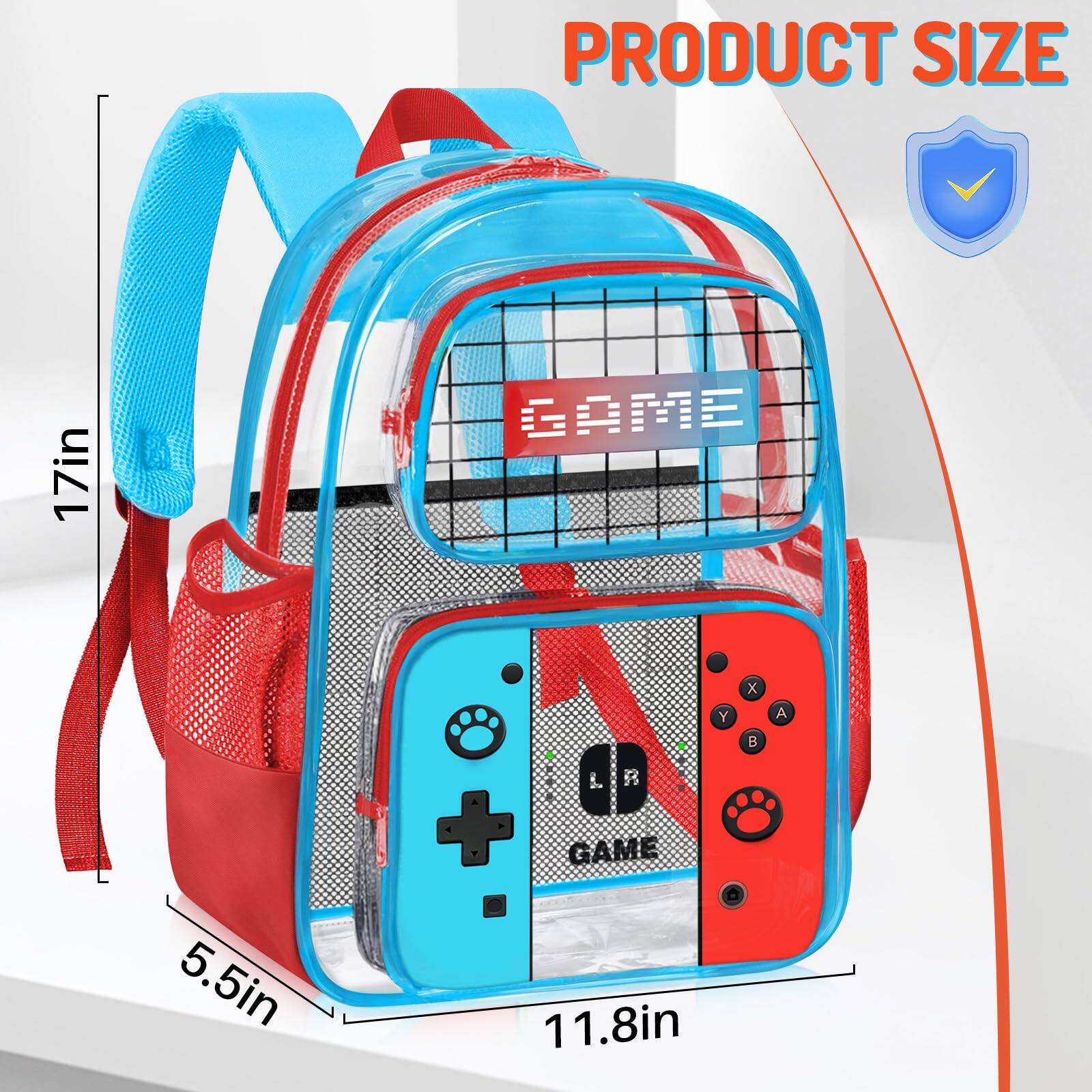 Cozy Serene Clear Backpack For Gamer Backpacks School Large Heavy Duty ...