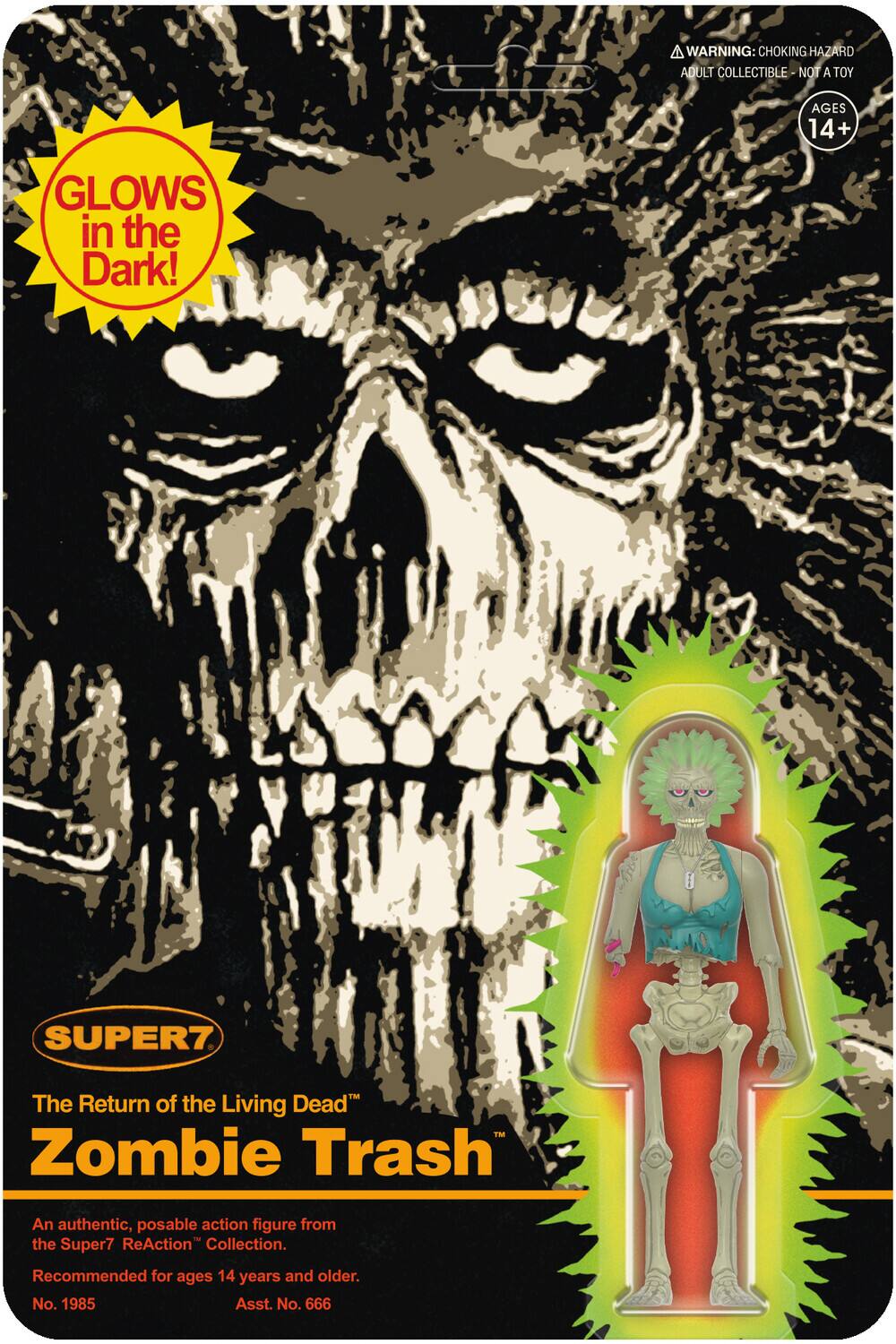 Super7 Return of the Living Dead ReAction Figures Wv5 Zombie Trash ...