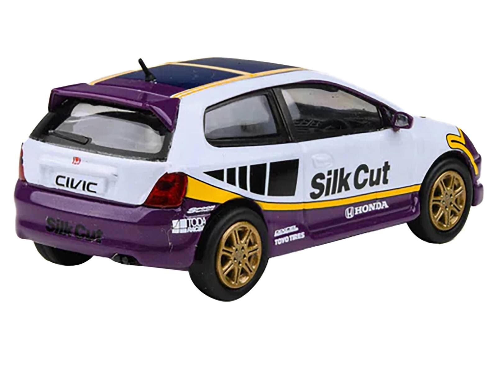 2001 Honda Civic Type R EP3 "Silk Cut" White and Purple with Graphics 1 ...