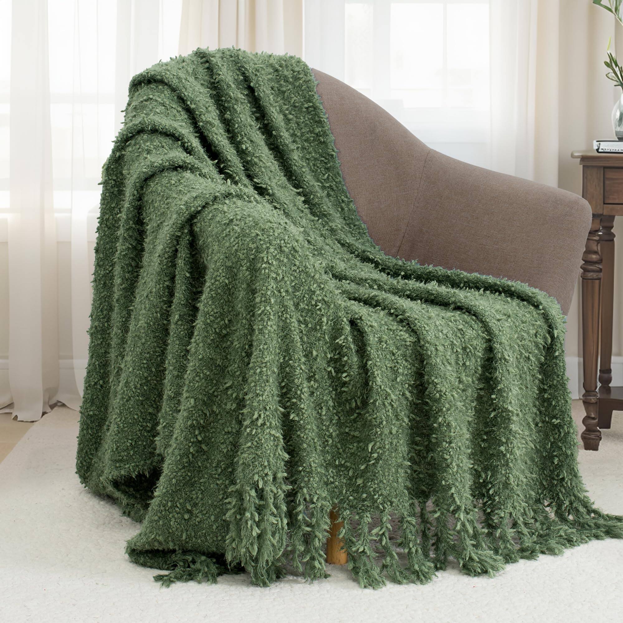 Pacoar Cade Winter Knit Throw Blanket Fluffy Fuzzy Soft Lightweight ...