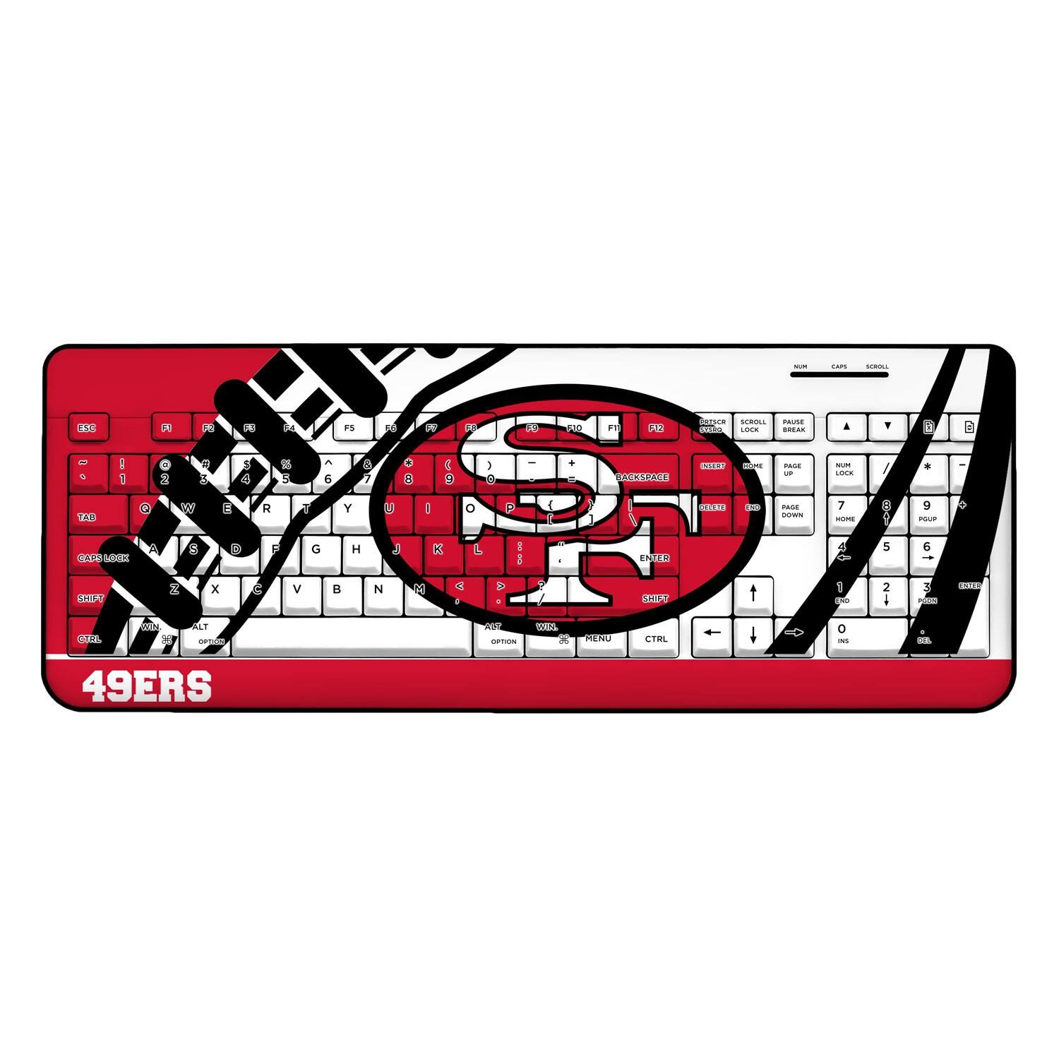 Keyscaper San Francisco 49ers Passtime Design Wireless Keyboard ...