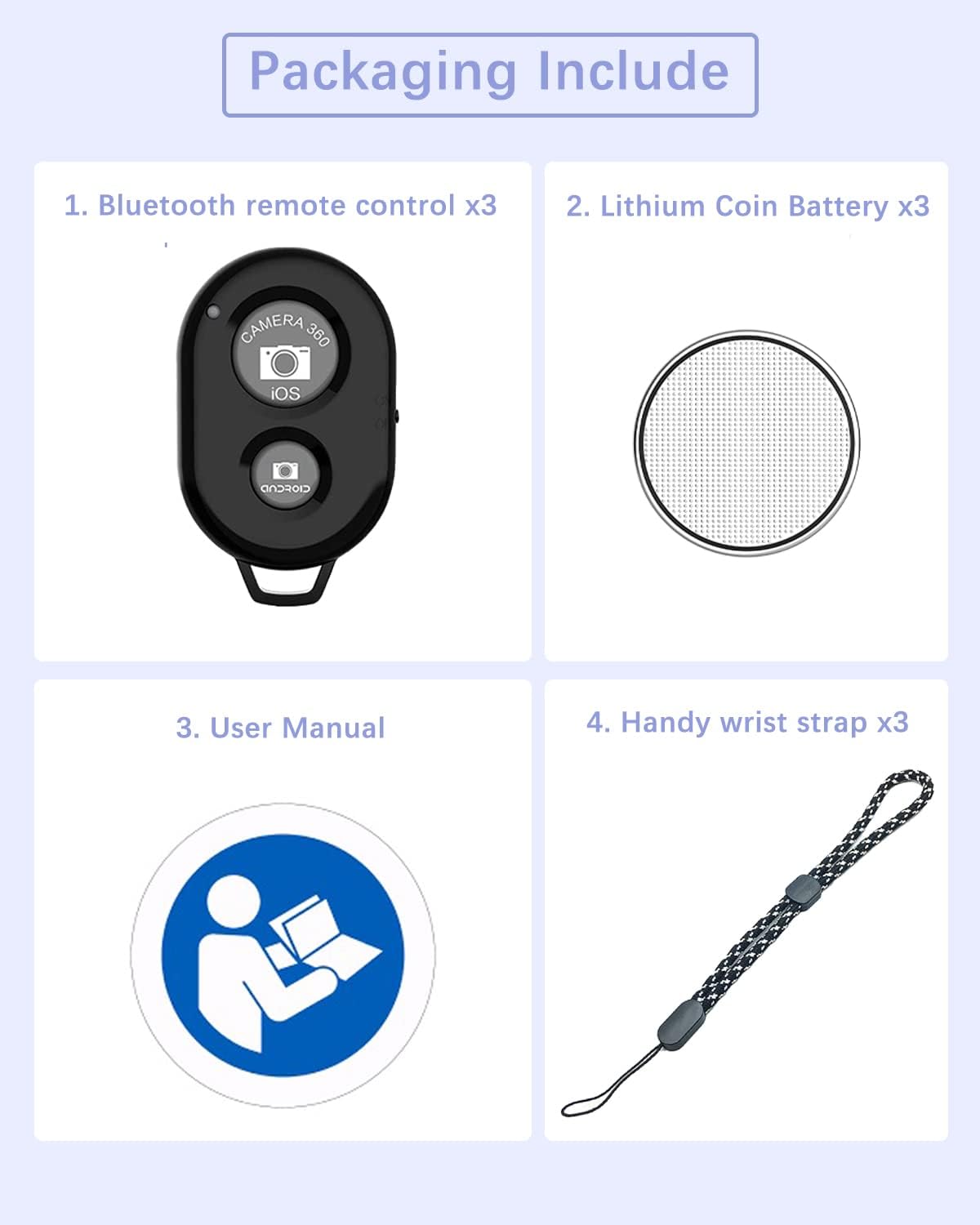 ACJPR Wireless Remote for iPhone Camera – Bluetooth, Hands Free for ...