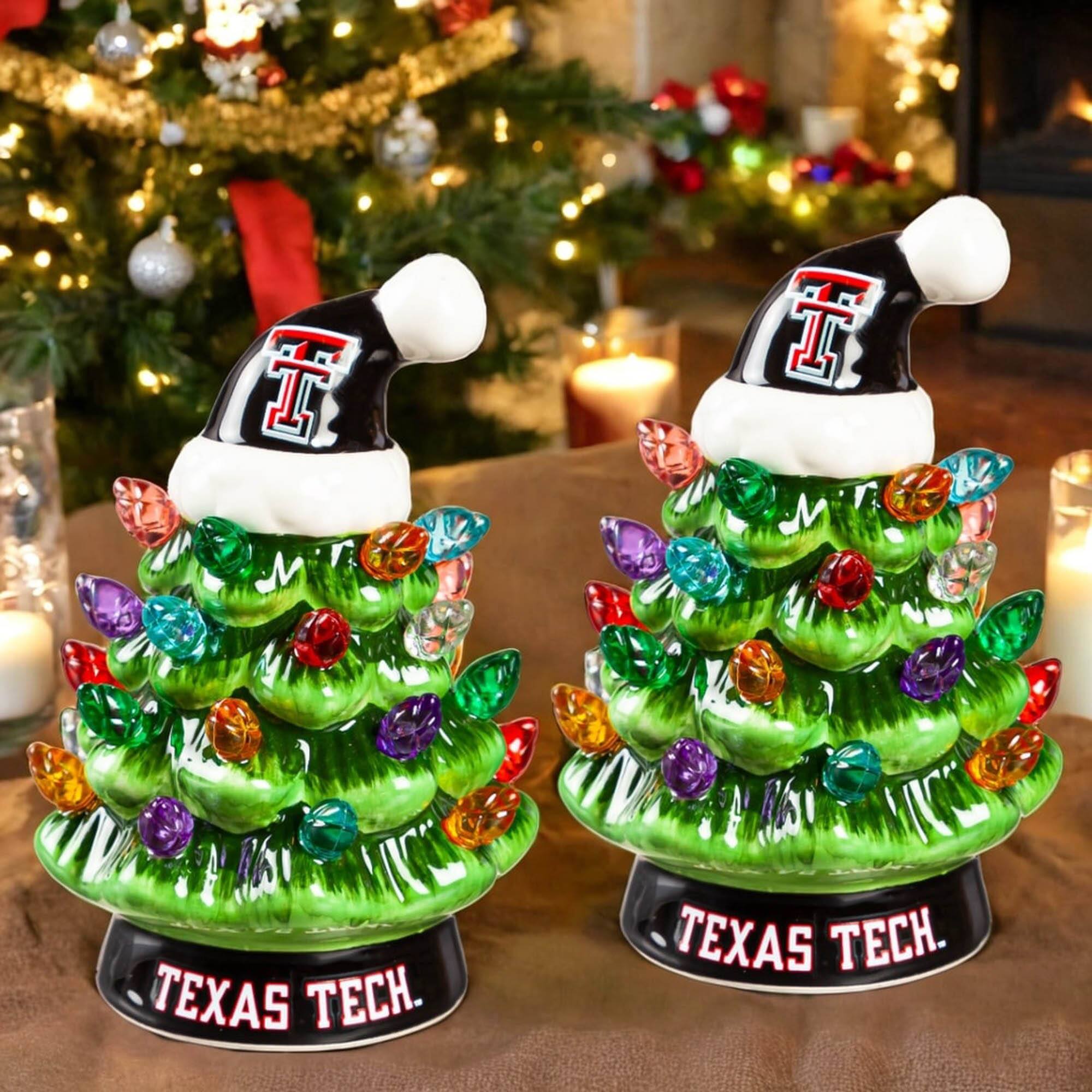 Evergreen Enterprises Texas Tech Red Raiders 2 Pack 4" Ceramic LED ...