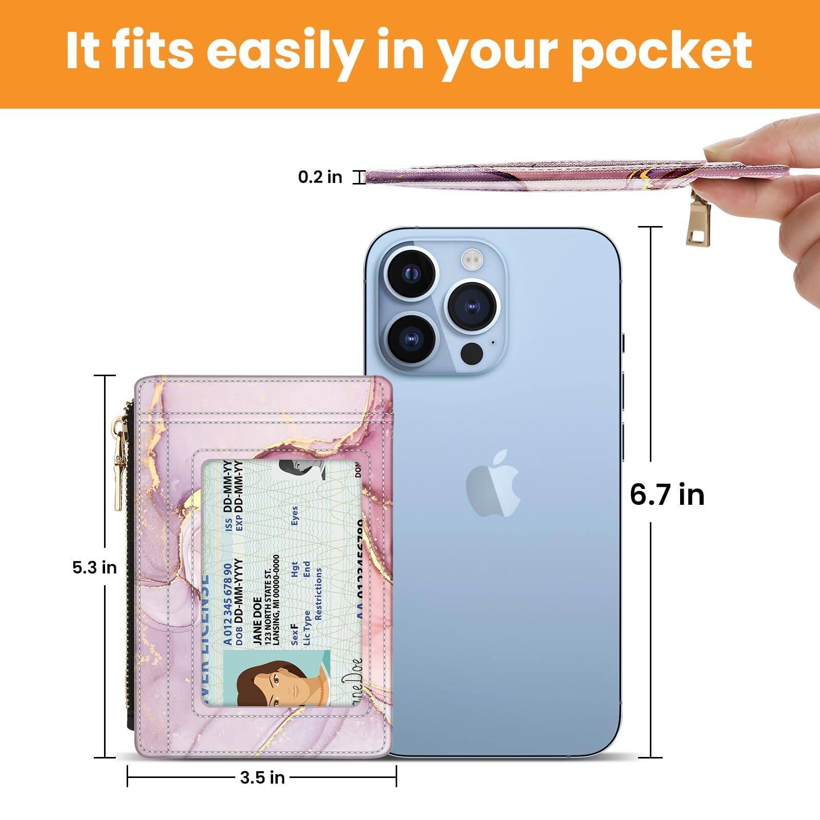 Jadie Link Small Wallet Women Rfid Thin Ladies Credit Card Holder ...