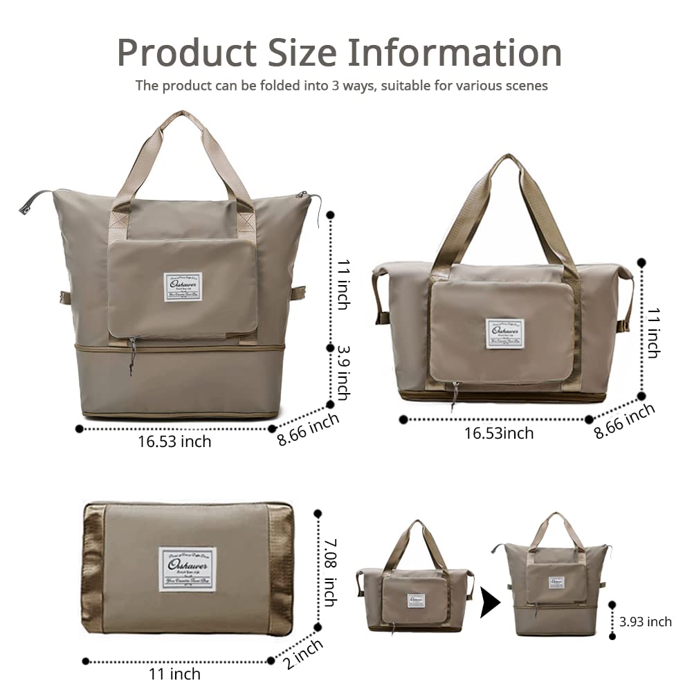 Paradigms Interiors Large Capacity Foldable Travel Bag Expandable ...