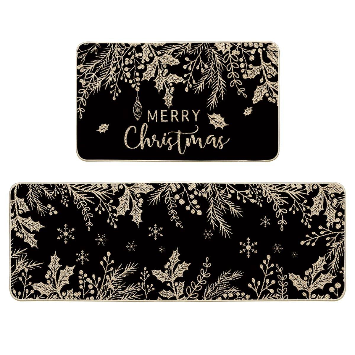 Paradigms Interiors - Holly Pine Branches Leaves Merry Christmas ...