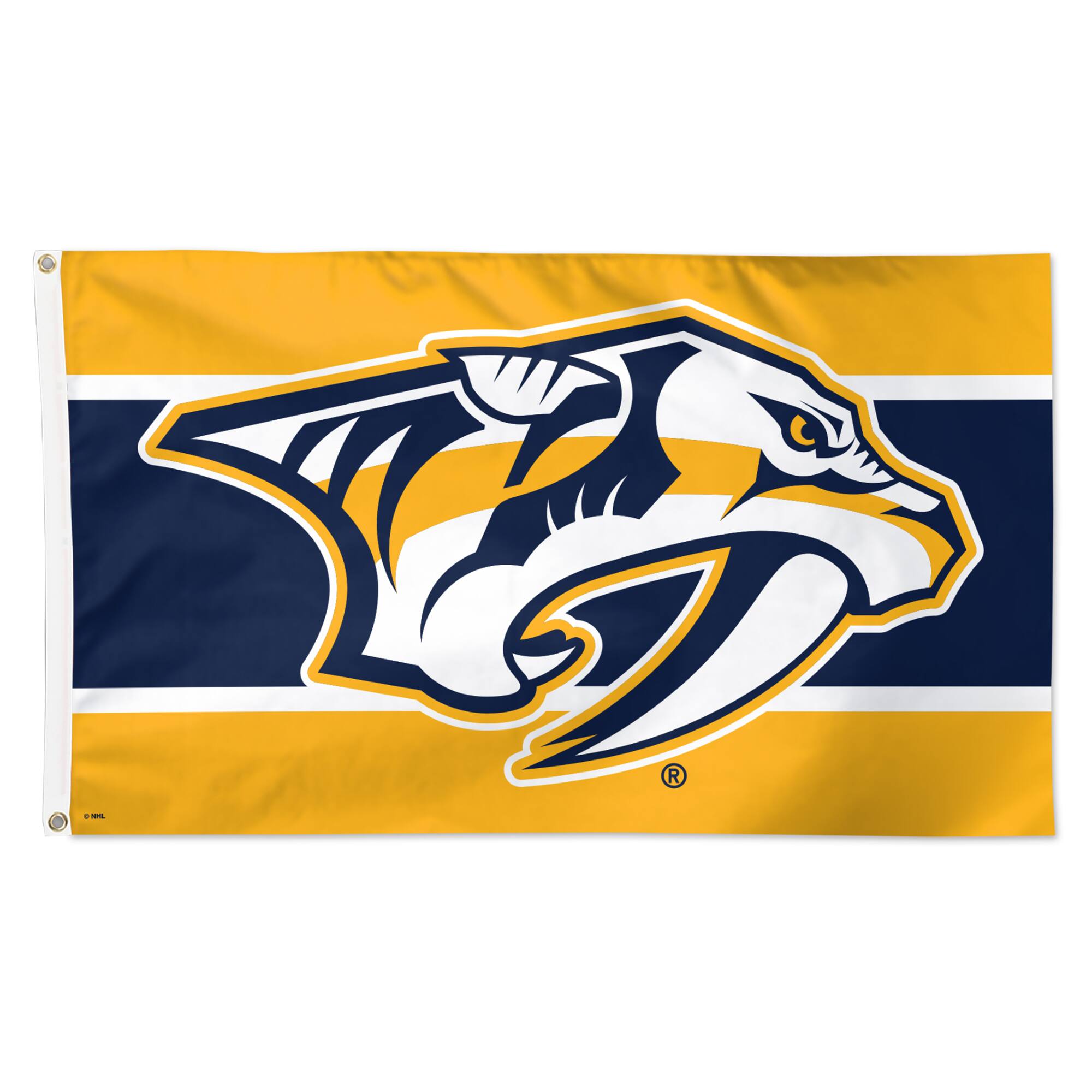 WinCraft Nashville Predators 3' x 5' Team Stripe Deluxe Single Sided ...