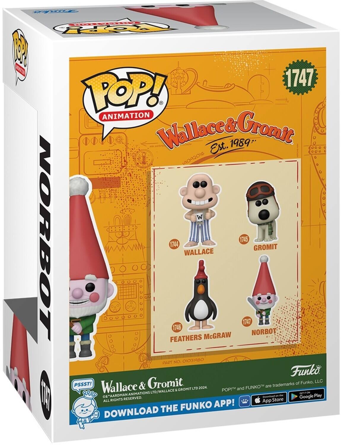 Funko POP! Movies: Wallace & Gromit Norbot Collectibles Multicolor ...
