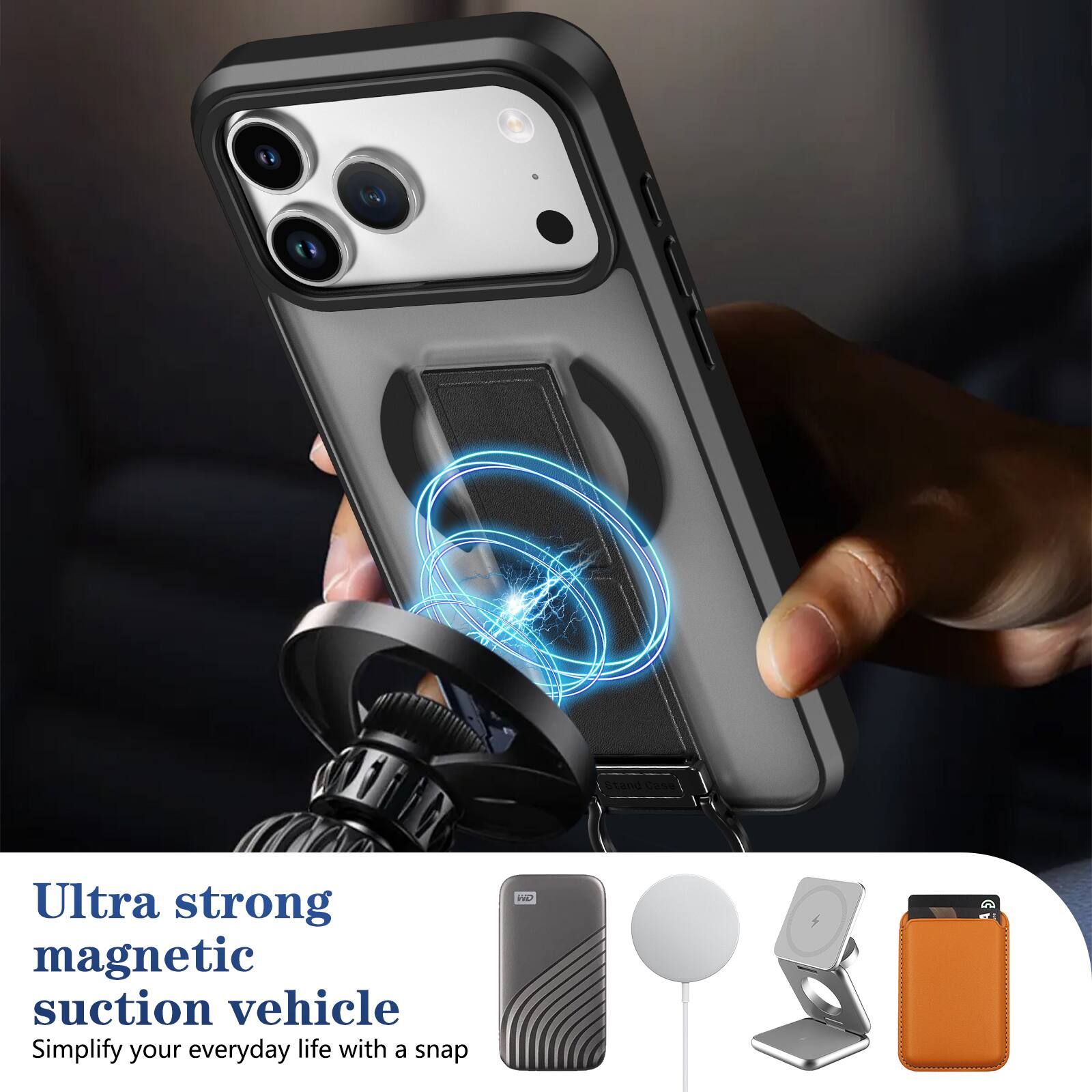 Dteck Magnetic Case for Apple iPhone 17 Pro,Shockproof Cover with Grip ...