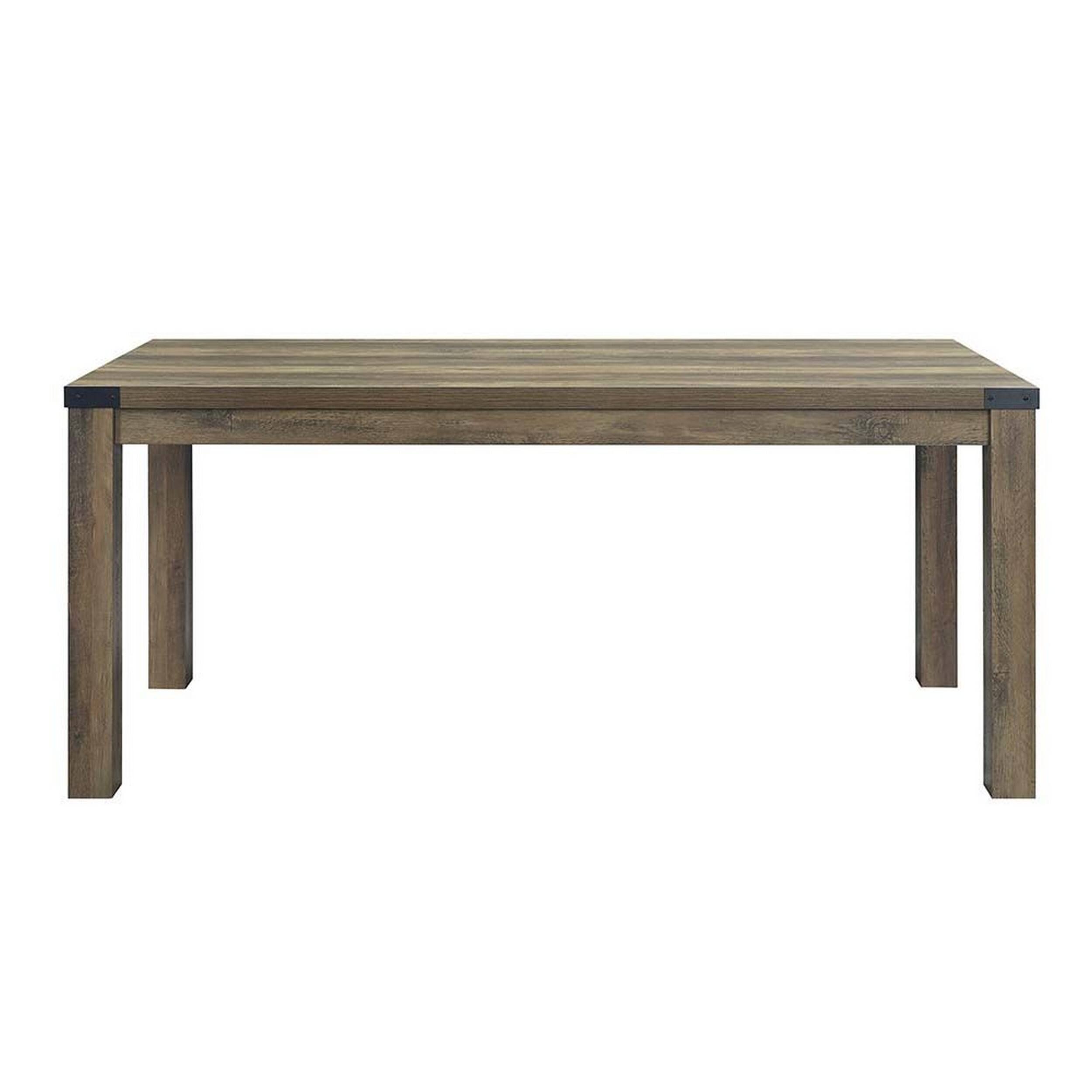 Manhattan Lane Eli 71 Inch Dining Table, Distressed Rustic Gray ...